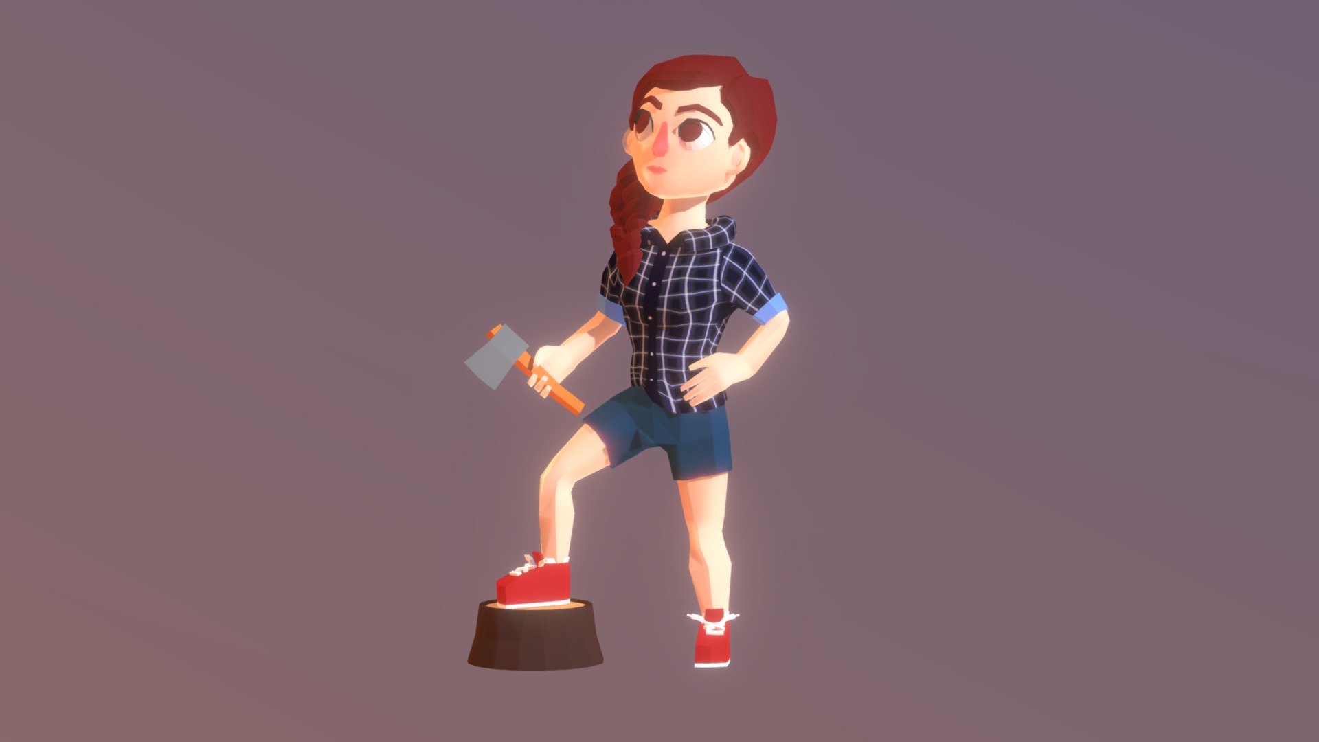 Low Poly Homesteading Woman - 3D model by GoldenEweDesign [f846812 ...