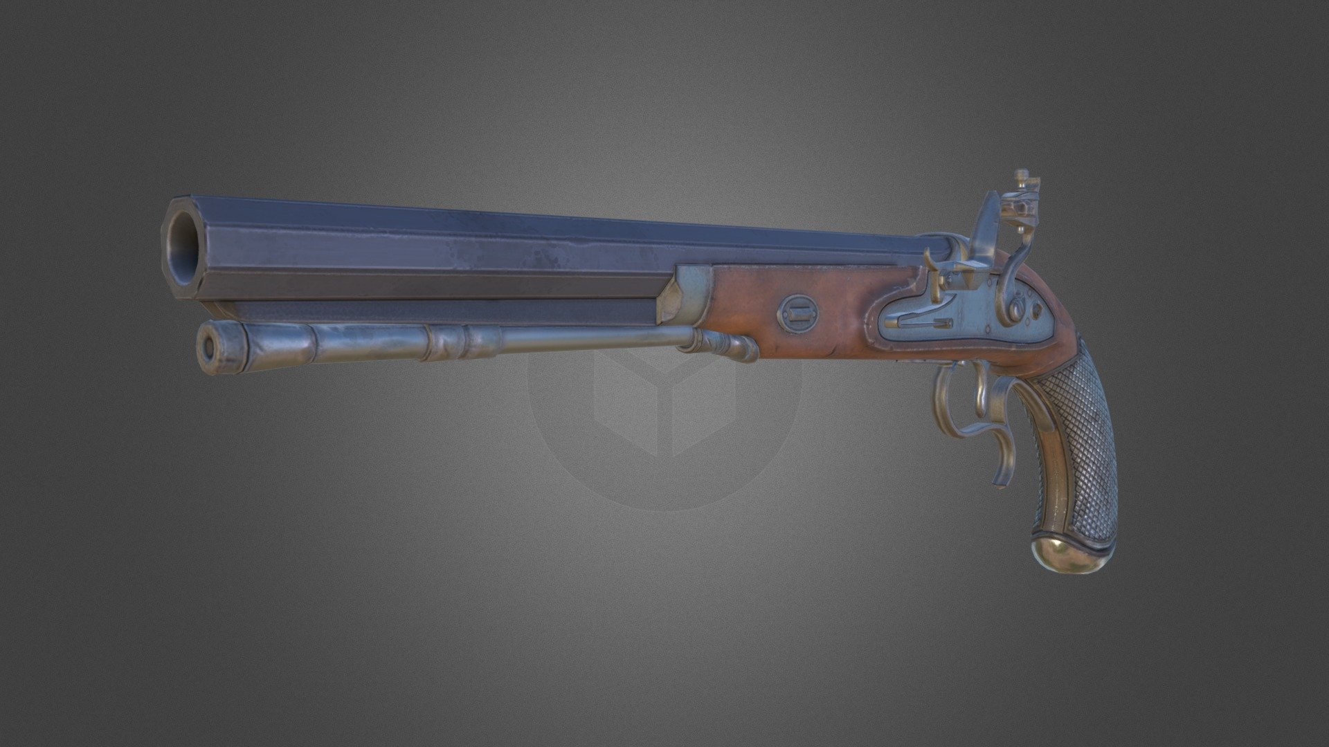 Flintlock Pistol - 3D model by Spencer Tracy (@spencertracy) [f846d7b ...