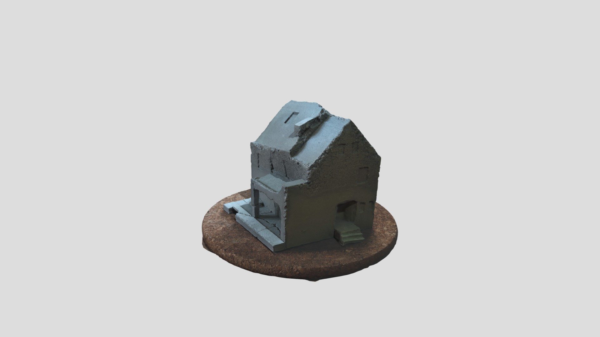 Concrete Model of a House - Download Free 3D model by Prof. Michael ...