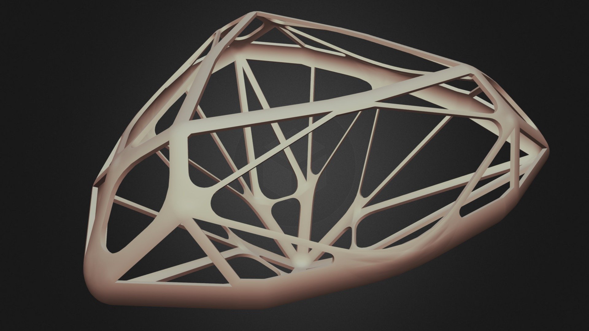 Wireframe Shape Trillion Cut Diamond - Buy Royalty Free 3D model by MR ...