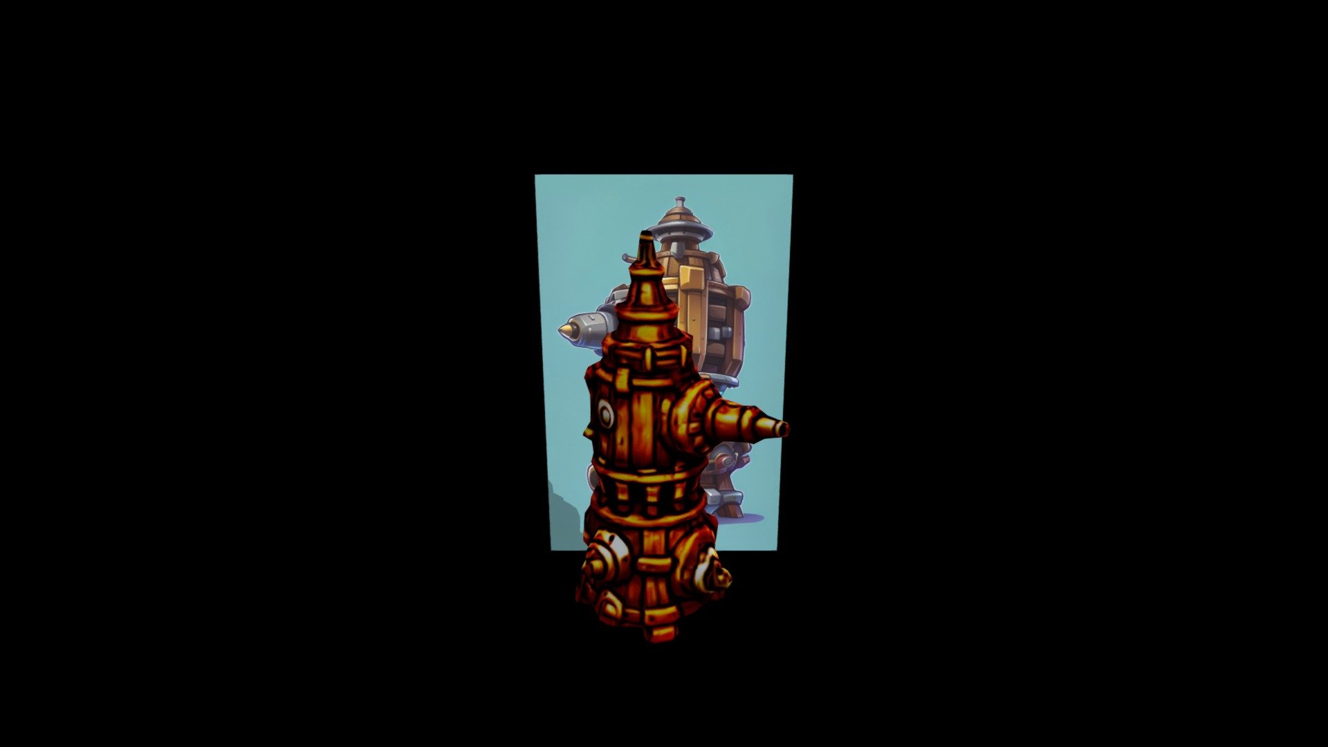 The image depicts a robot set against a blue ba - Download Free 3D ...