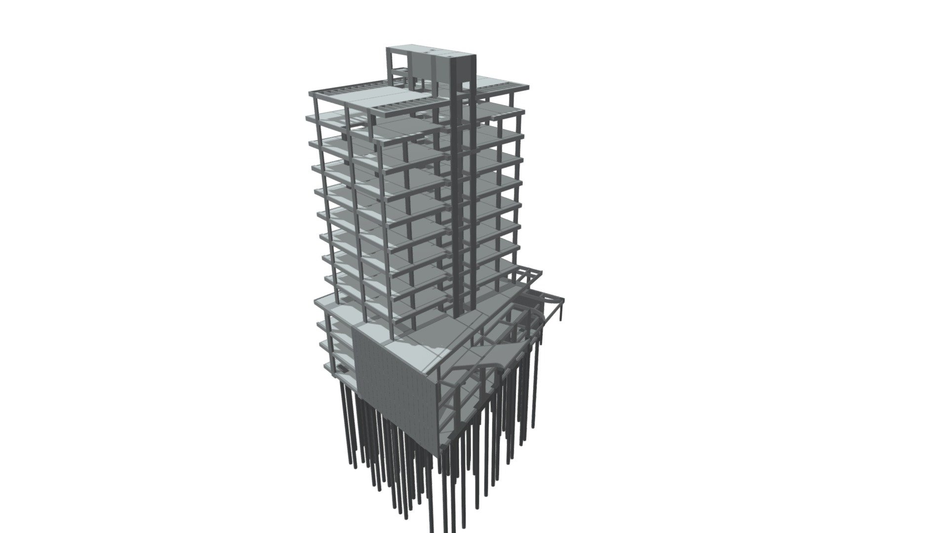 Estrutura 3D - Edifício Tâmisa - 3D model by MASP Projetos & Engenharia (@masp) [f84b40a ...