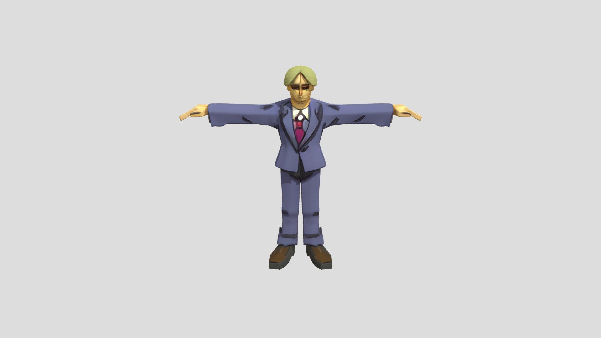 cartoon character in a suit - 3D model by juliocesarsanabria8 [f84bae0 ...