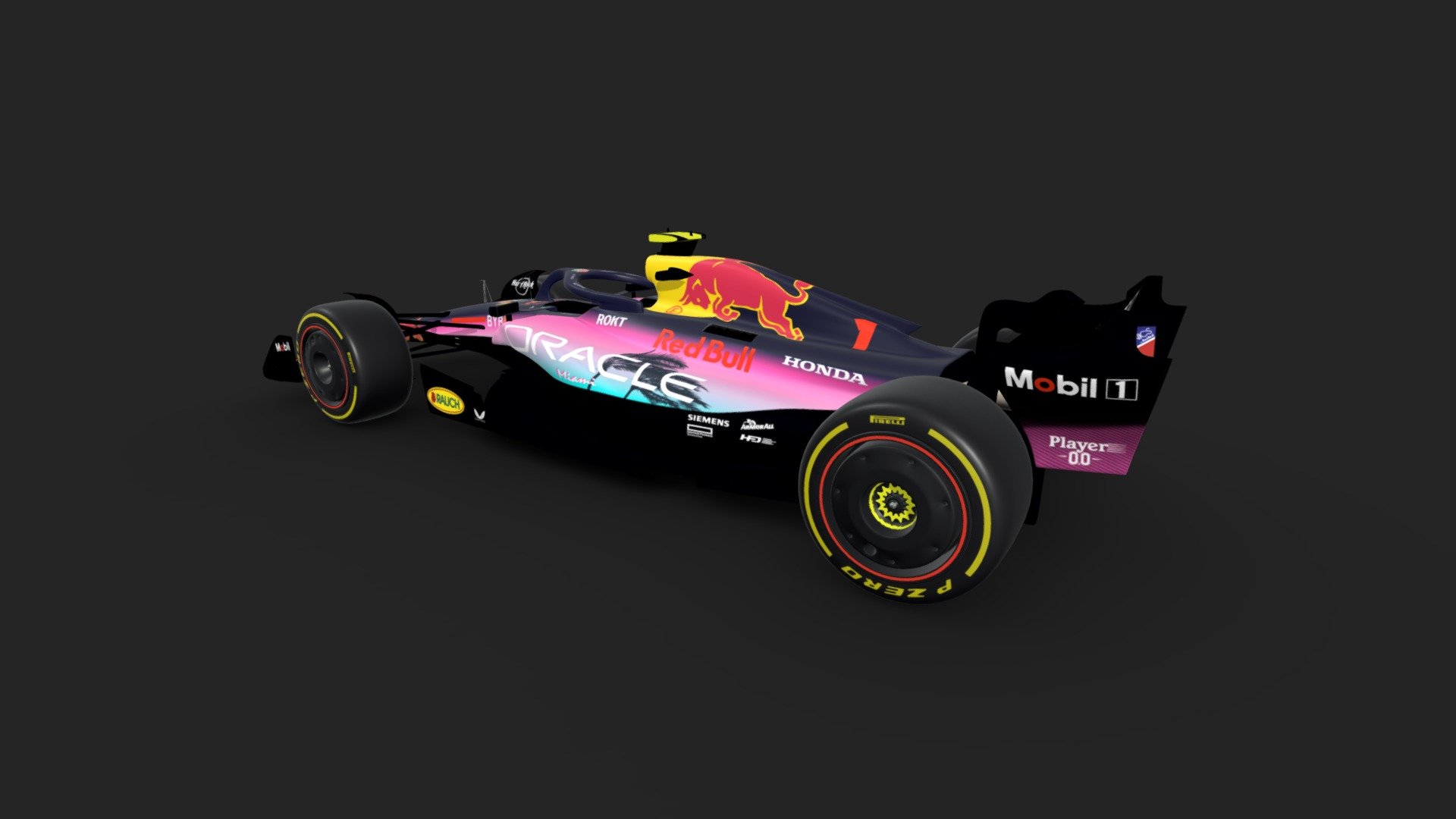 RB19 Miami special livery design 2023 - 3D model by Tiago Alpuim ...