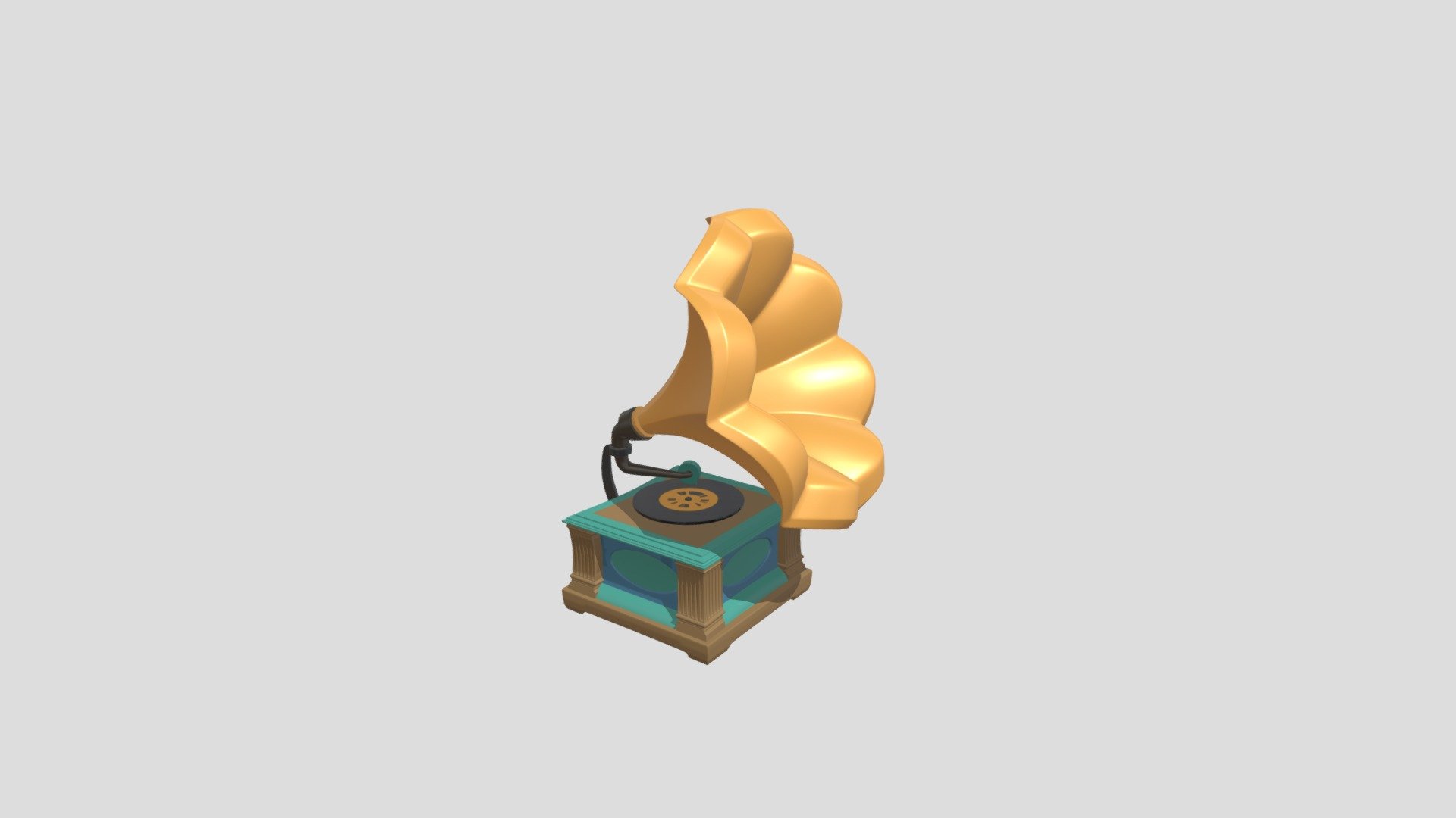 Gramophone - 3D model by F.Emna (@FEMNAA) [f84d9be] - Sketchfab