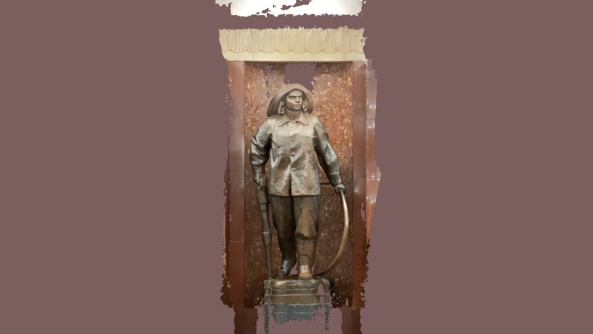 Metro Baumanskaya miner worker statue - Download Free 3D model by ...