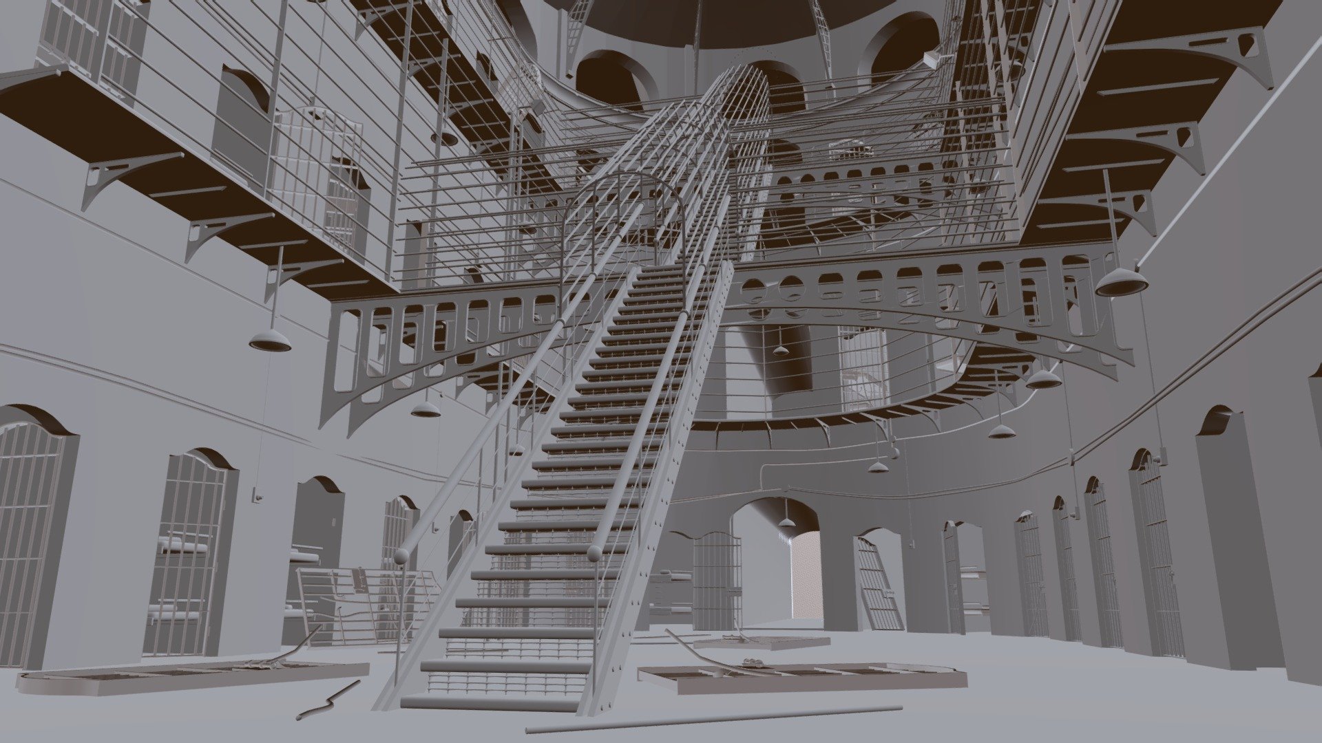 Prison Scene - Buy Royalty Free 3D model by 3DHorse [f84fcfb ...