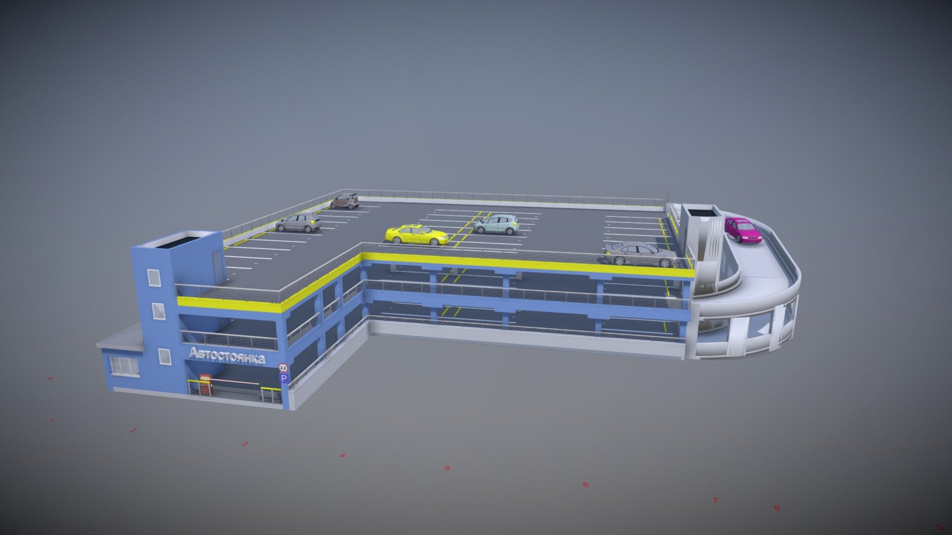 Parking - 3D model by MATANZlo [f8500ad] - Sketchfab