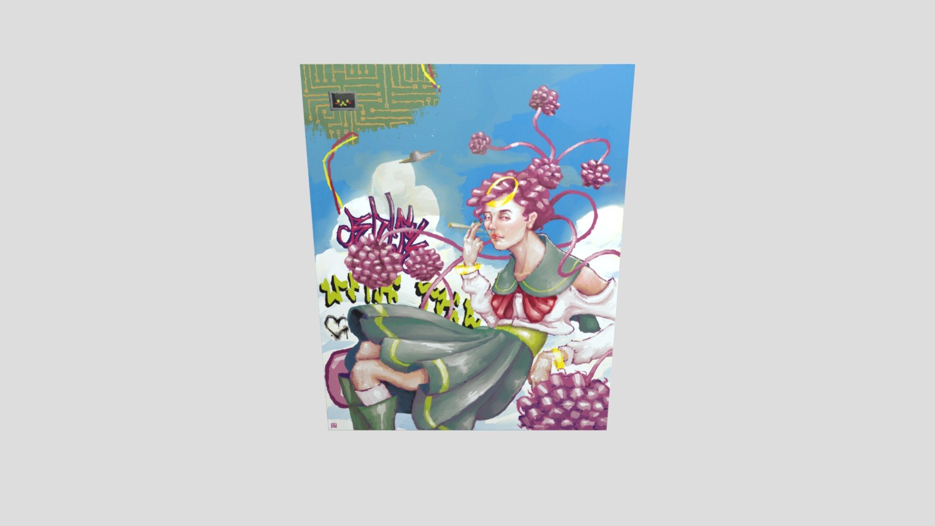 Mahou Pixel Ganja Oil 1 Nft - Download Free 3D model by ivnhgo [f8501b1 ...