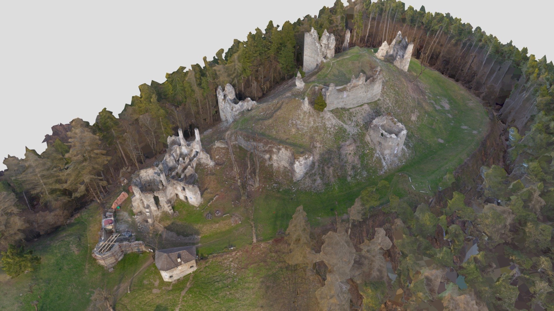 Hrad Sklabina - 3D model by Múzeum Historických Budov ...