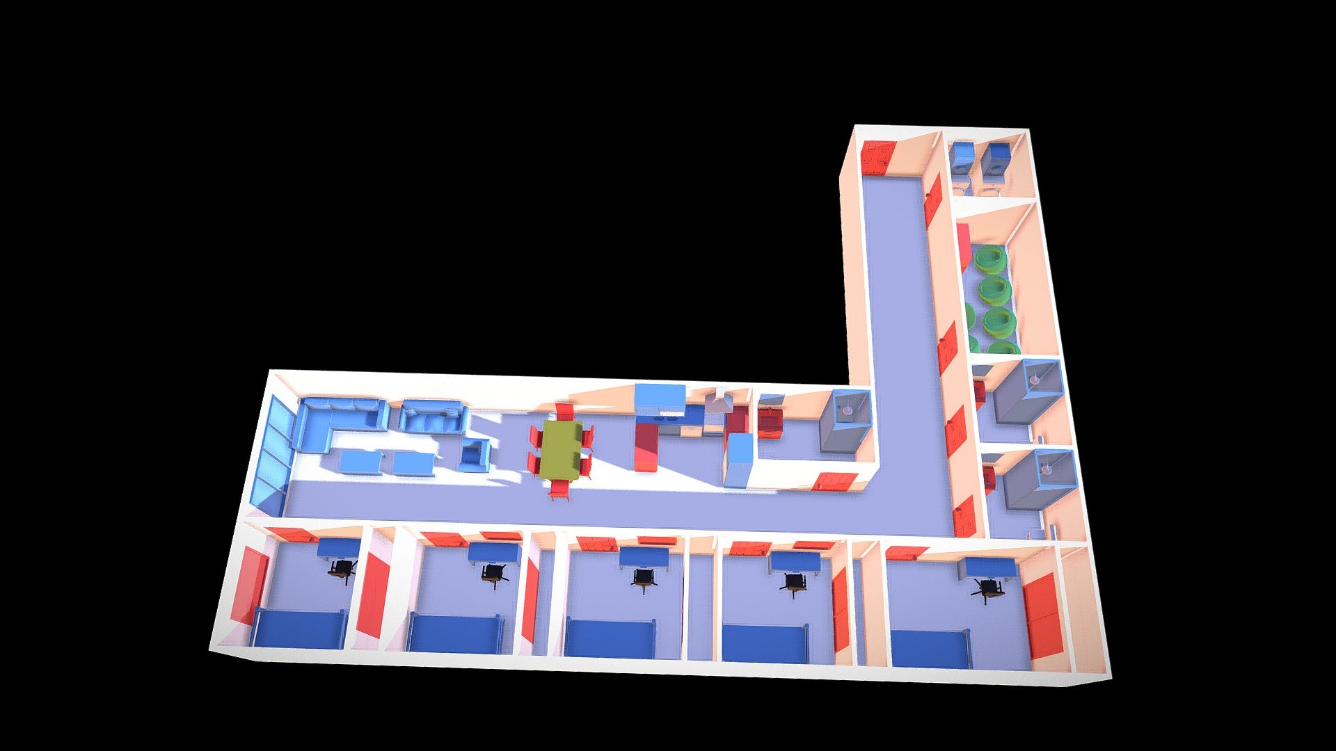 5.5 Apartments - 3D model by affordable_apartments [f853003] - Sketchfab