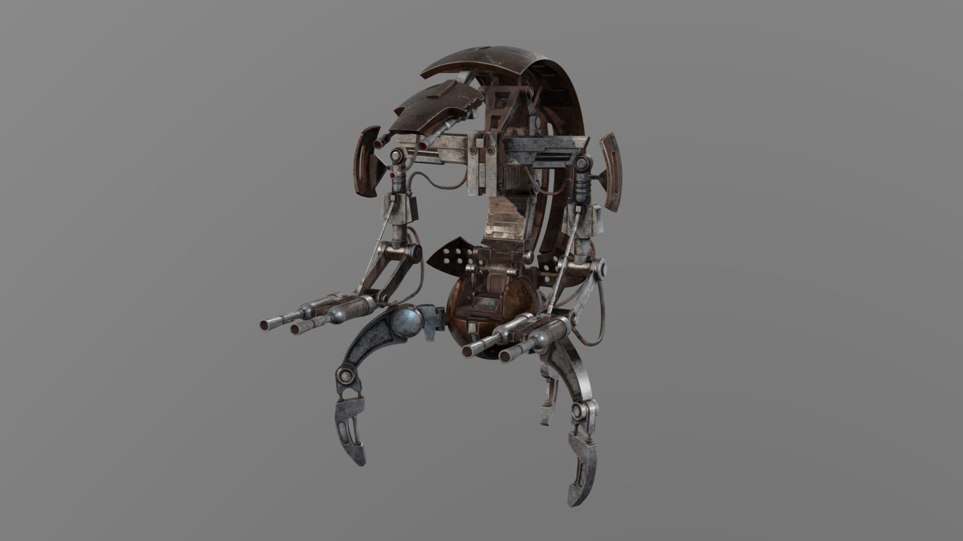 Droideka - High Poly - Buy Royalty Free 3D model by Gabriel Marcanth ...