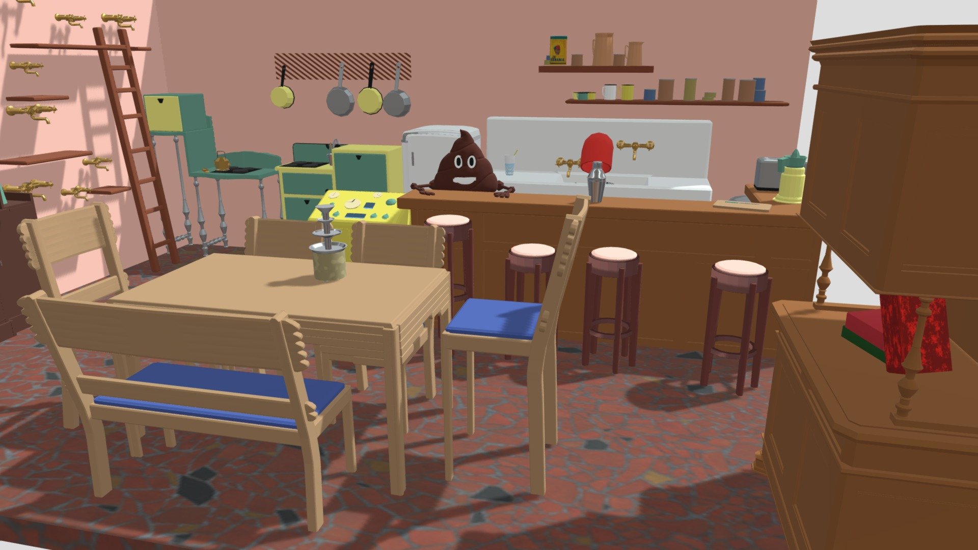 M.Caca Kitchen - 3D model by SeleneBleue [f853b79] - Sketchfab