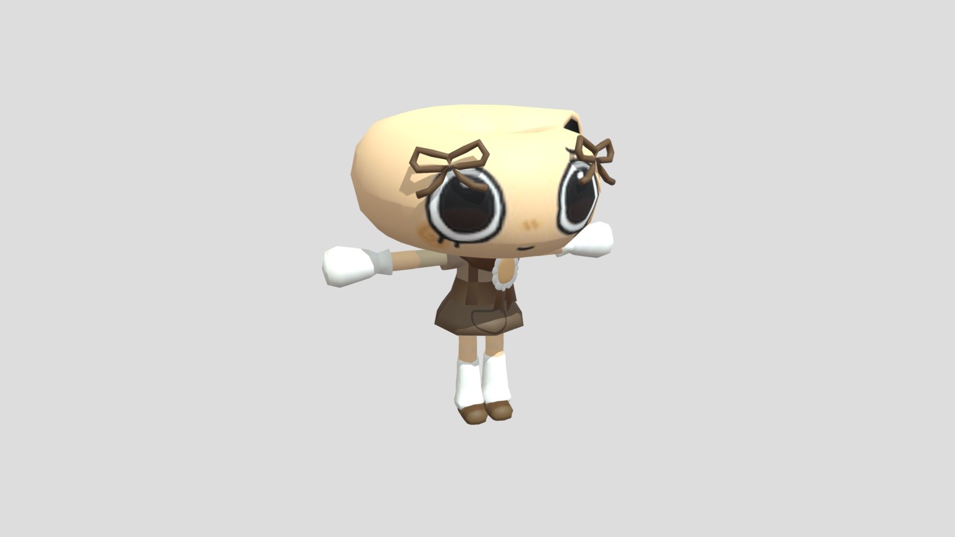 Shelly from fossil digging time and dandy world - 3D model by ...