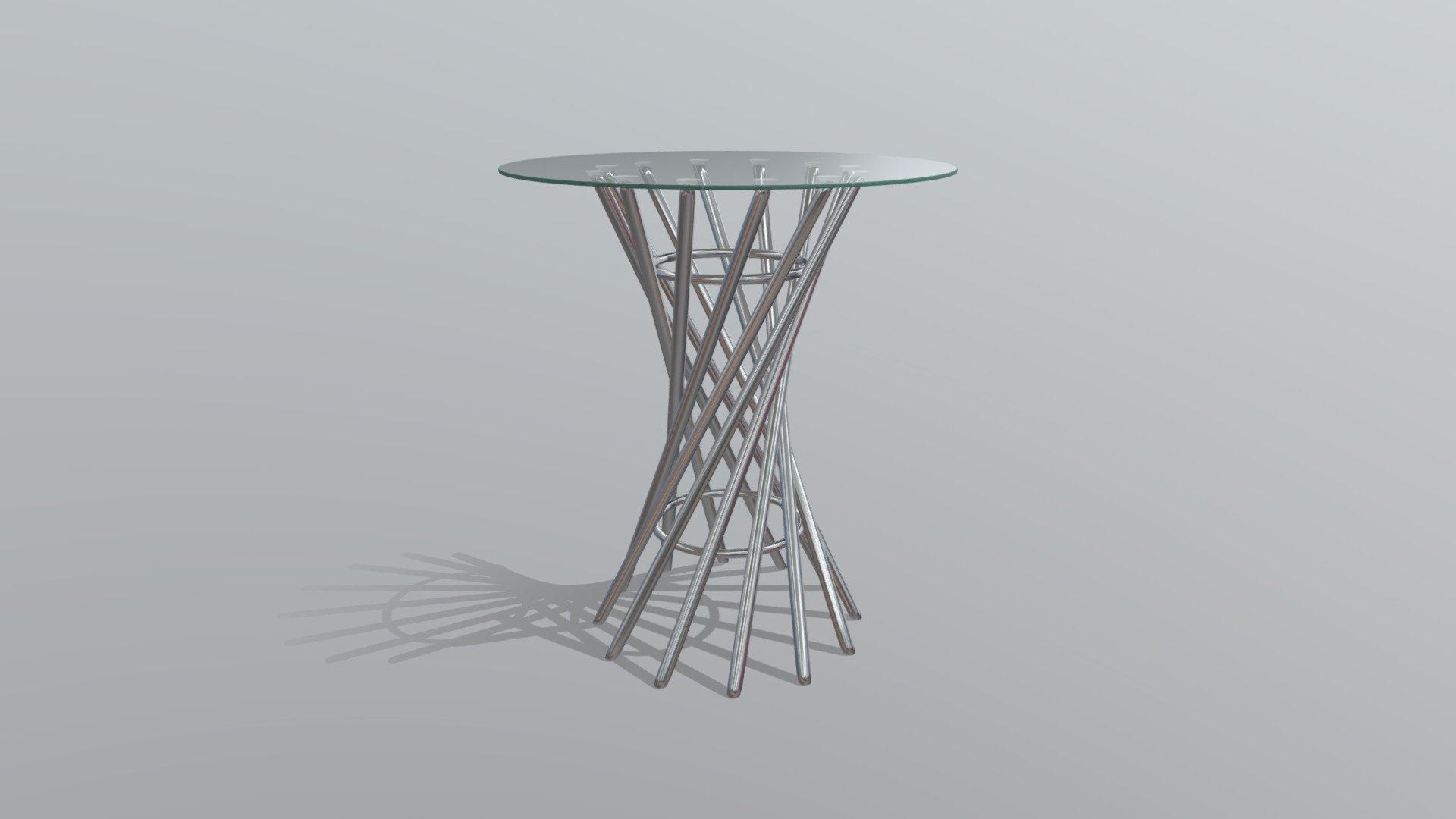 Round Silver table - Buy Royalty Free 3D model by zeg.ai [f854b06 ...