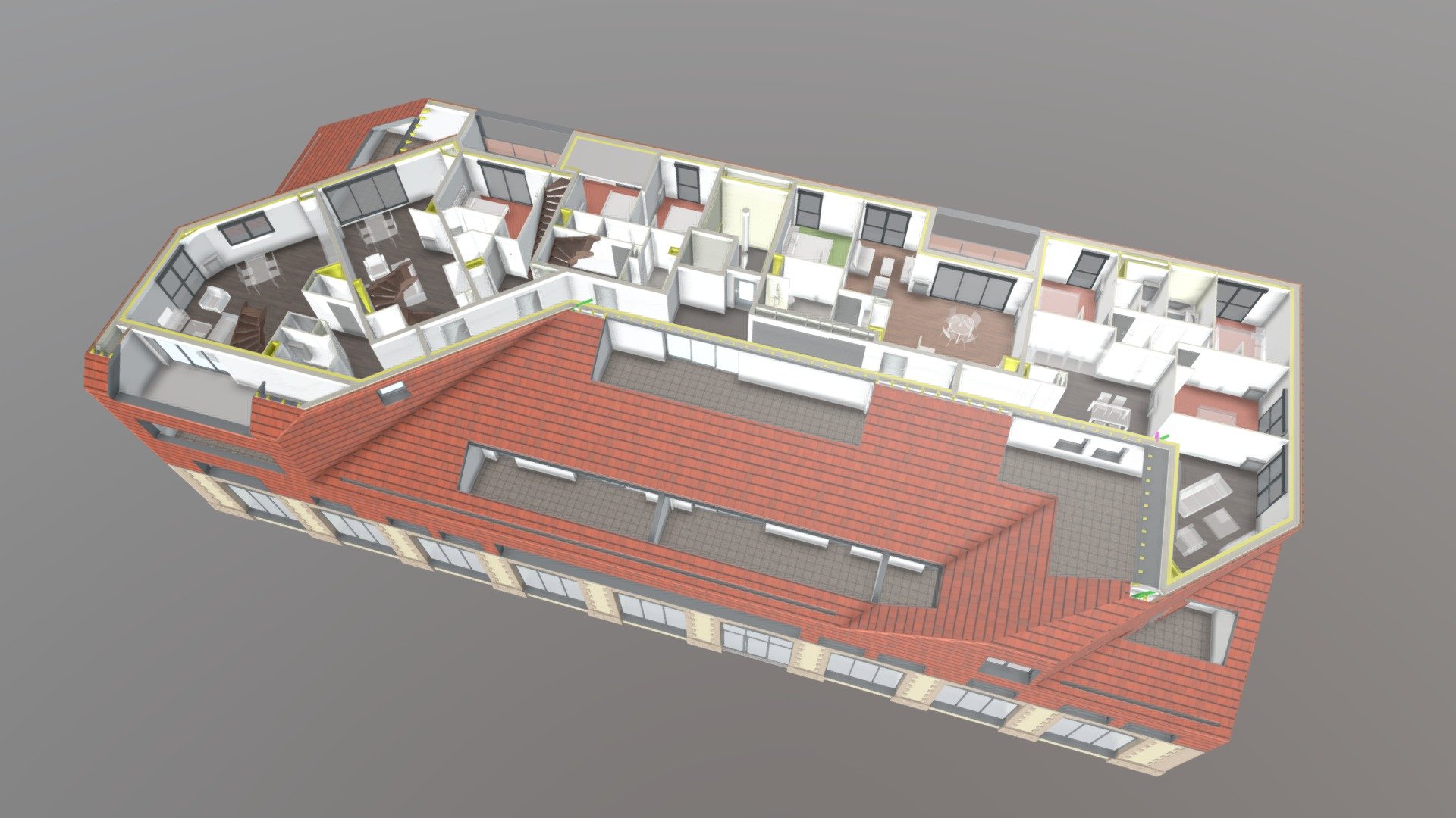 Ilot B054 - DÔMA R+3 - 3D model by Agence Thierry Girault Architecte ...