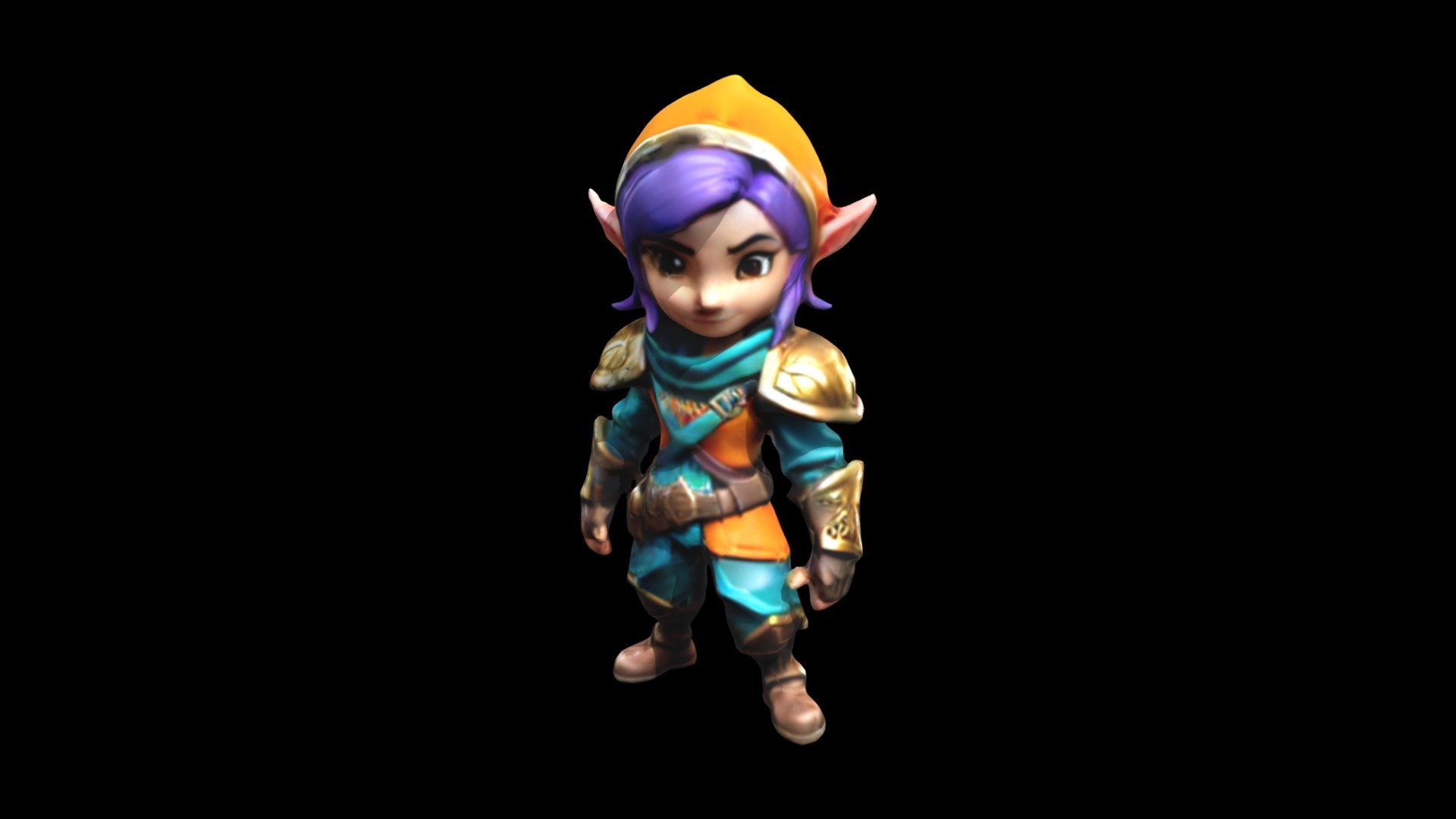 A detailed illustration of an anime fantasy char - Download Free 3D ...