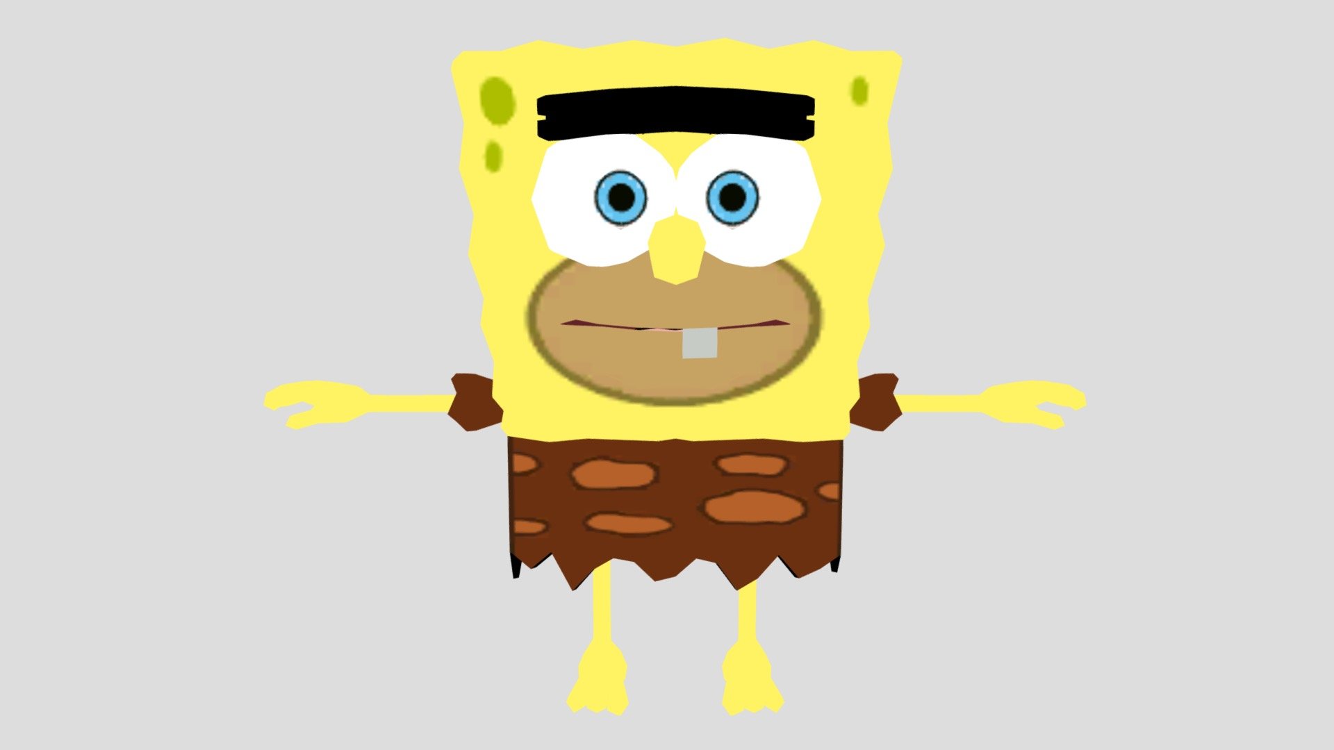 The SpongeBob Movie - SpongeBob Caveman - Download Free 3D model by SMF ...