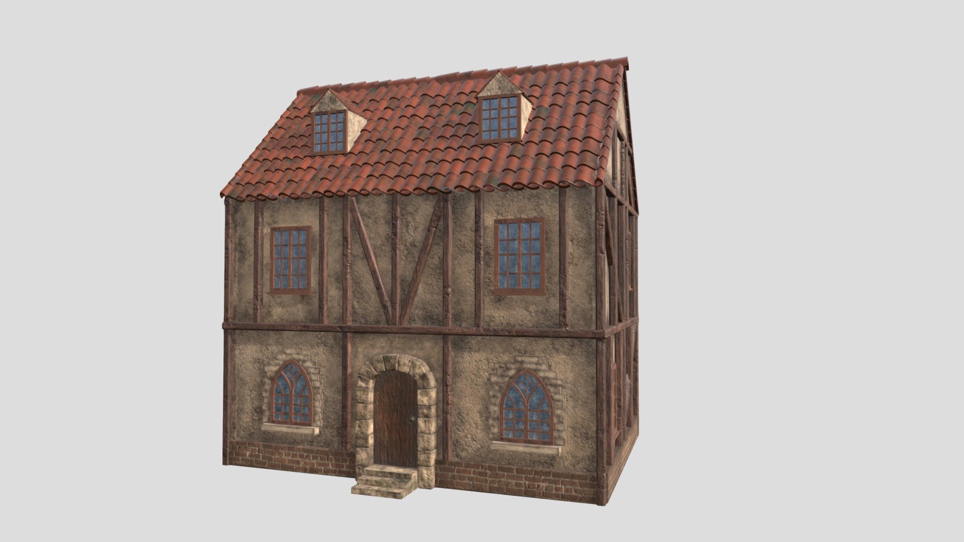 Medieval Building No1 - 3D model by emmashanks [f856af0] - Sketchfab
