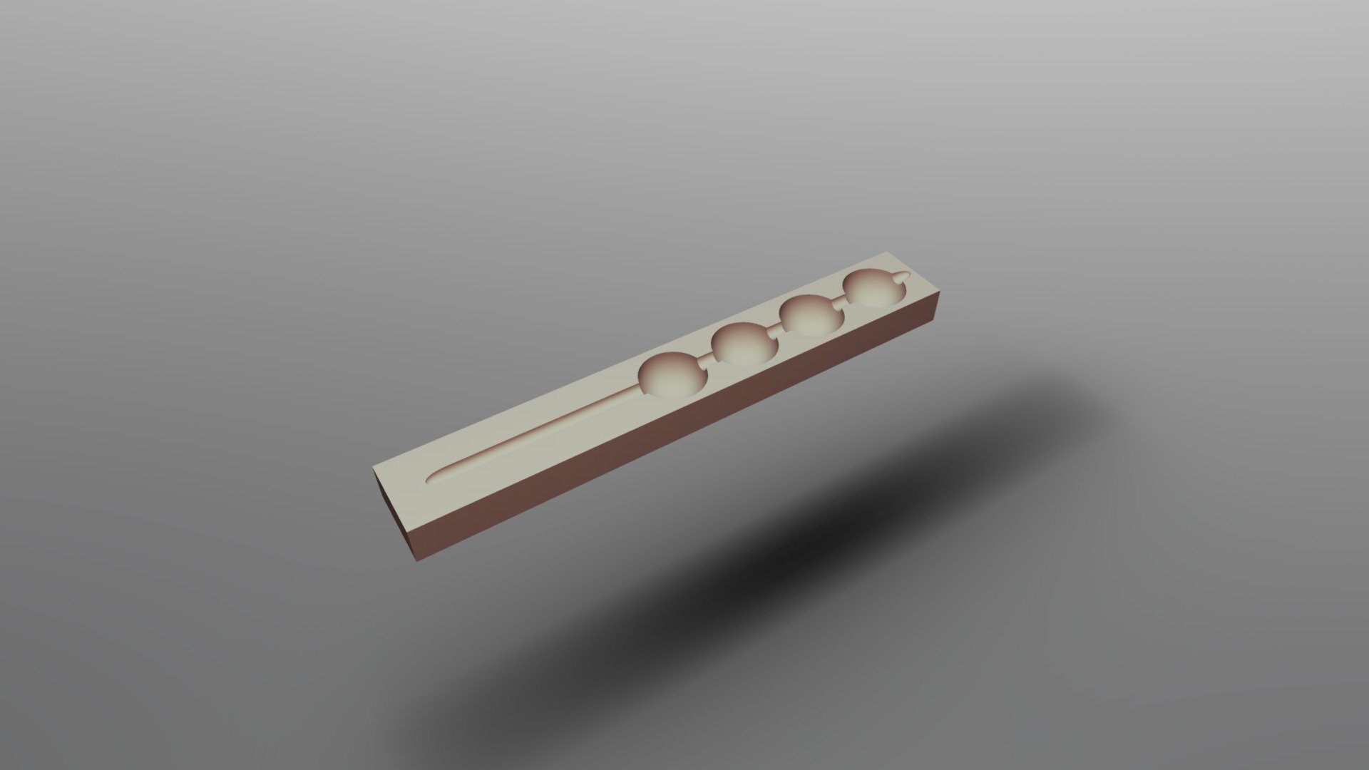 test one part mold - 3D model by Eunice Choi (@ychoi32) [f8571d3 ...