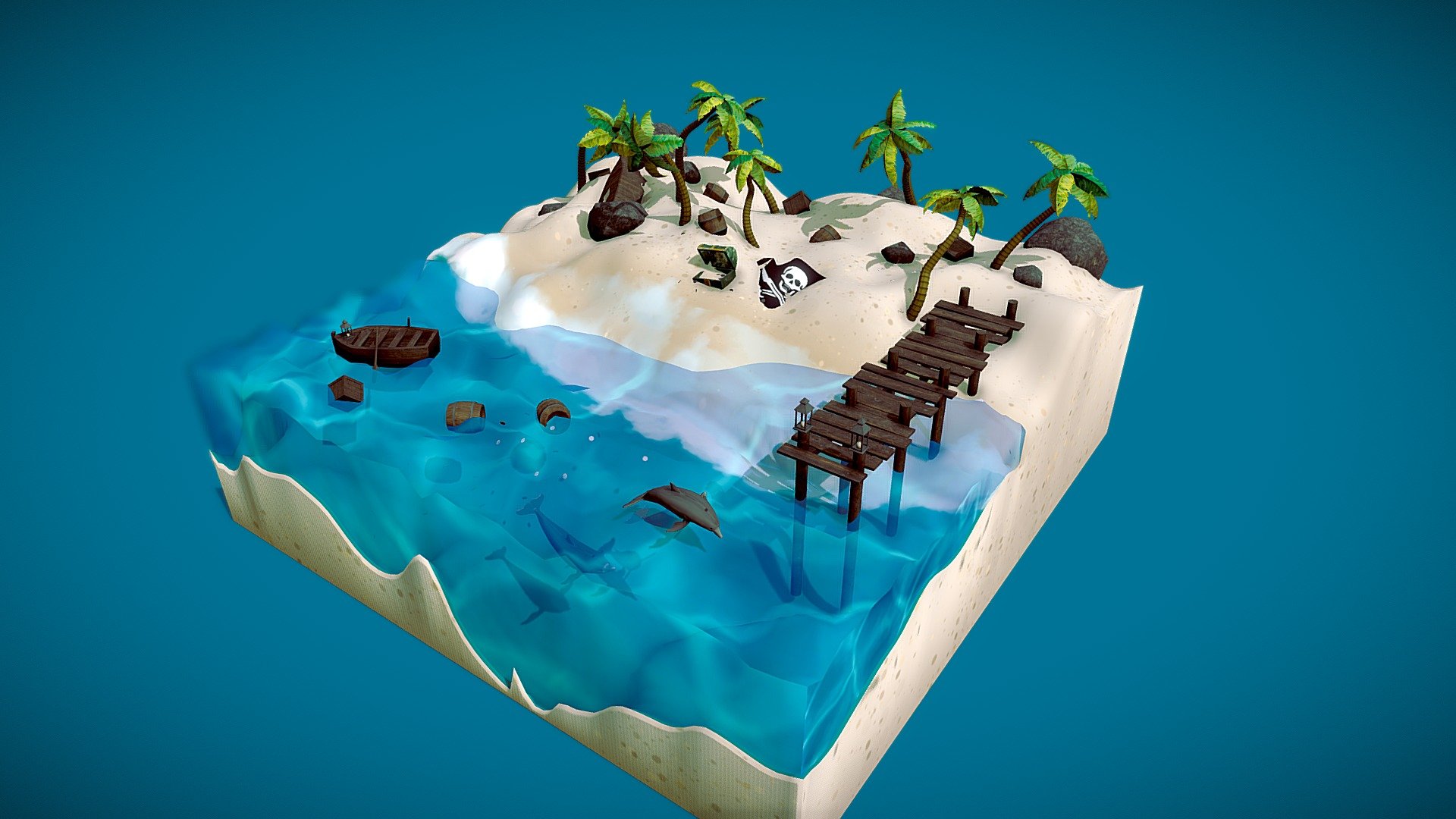 Island - Download Free 3D model by alessandro_volpe (@alessandro ...