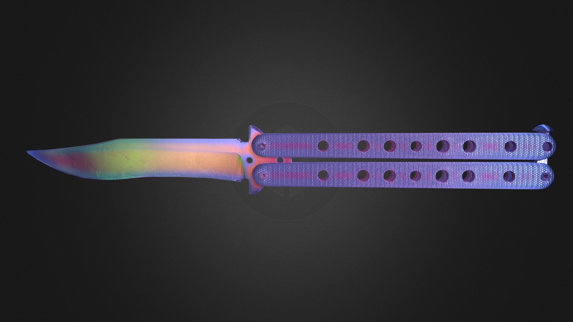 Butterfly knife holo - 3D model by Max Doroszewski (@MDoroszewski ...