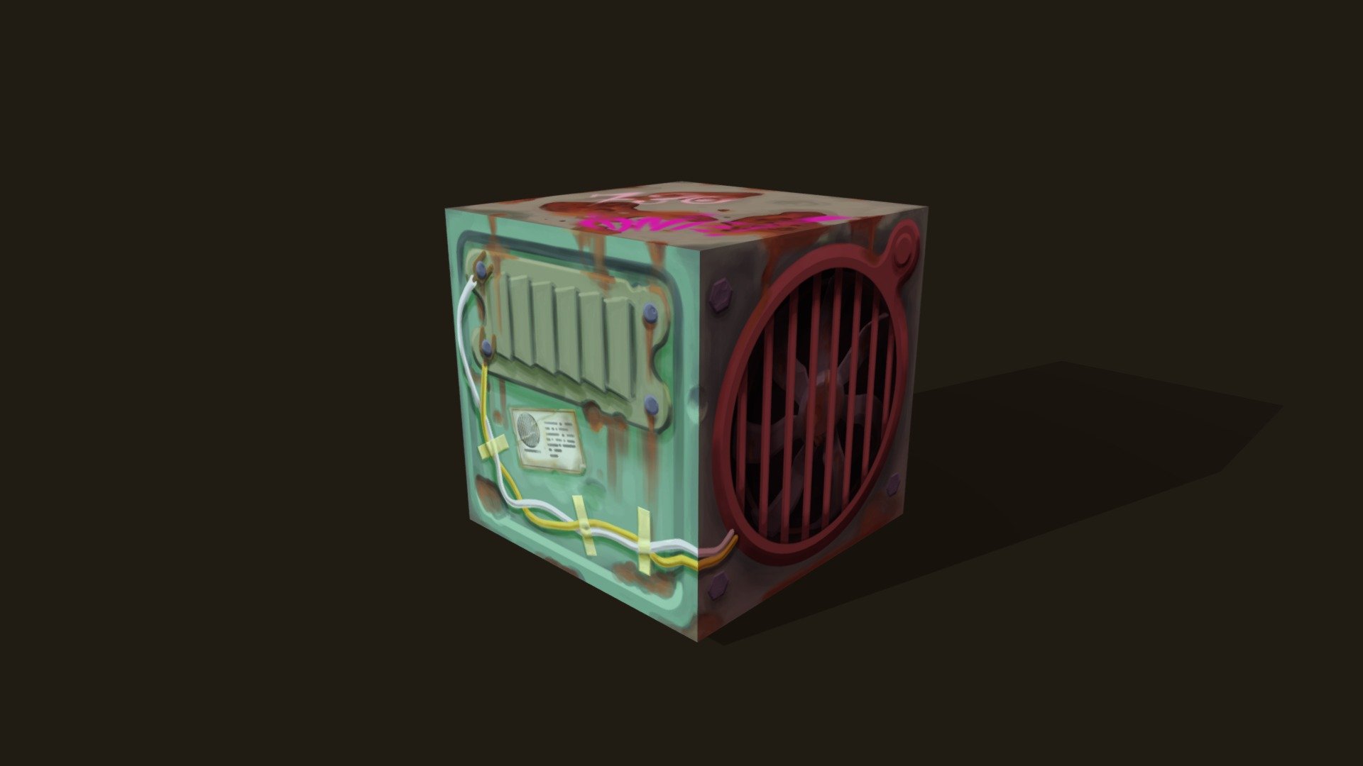 Air Conditioner Greeble Cube - 3D model by Mike Noppers (@mnoppers) [f85ce12] - Sketchfab