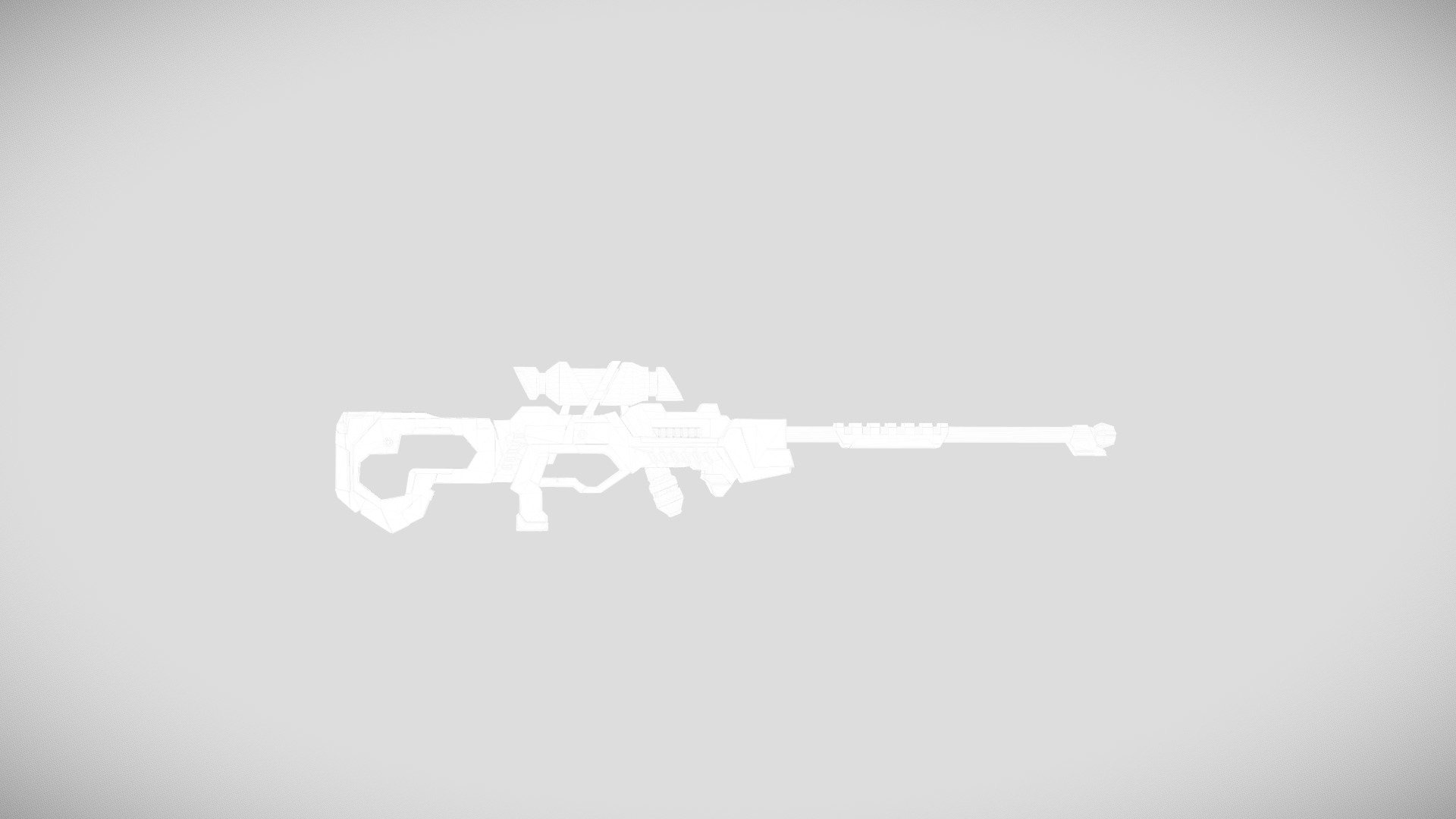 Wireframe_Rifle - 3D model by vane224 [f85e7bd] - Sketchfab