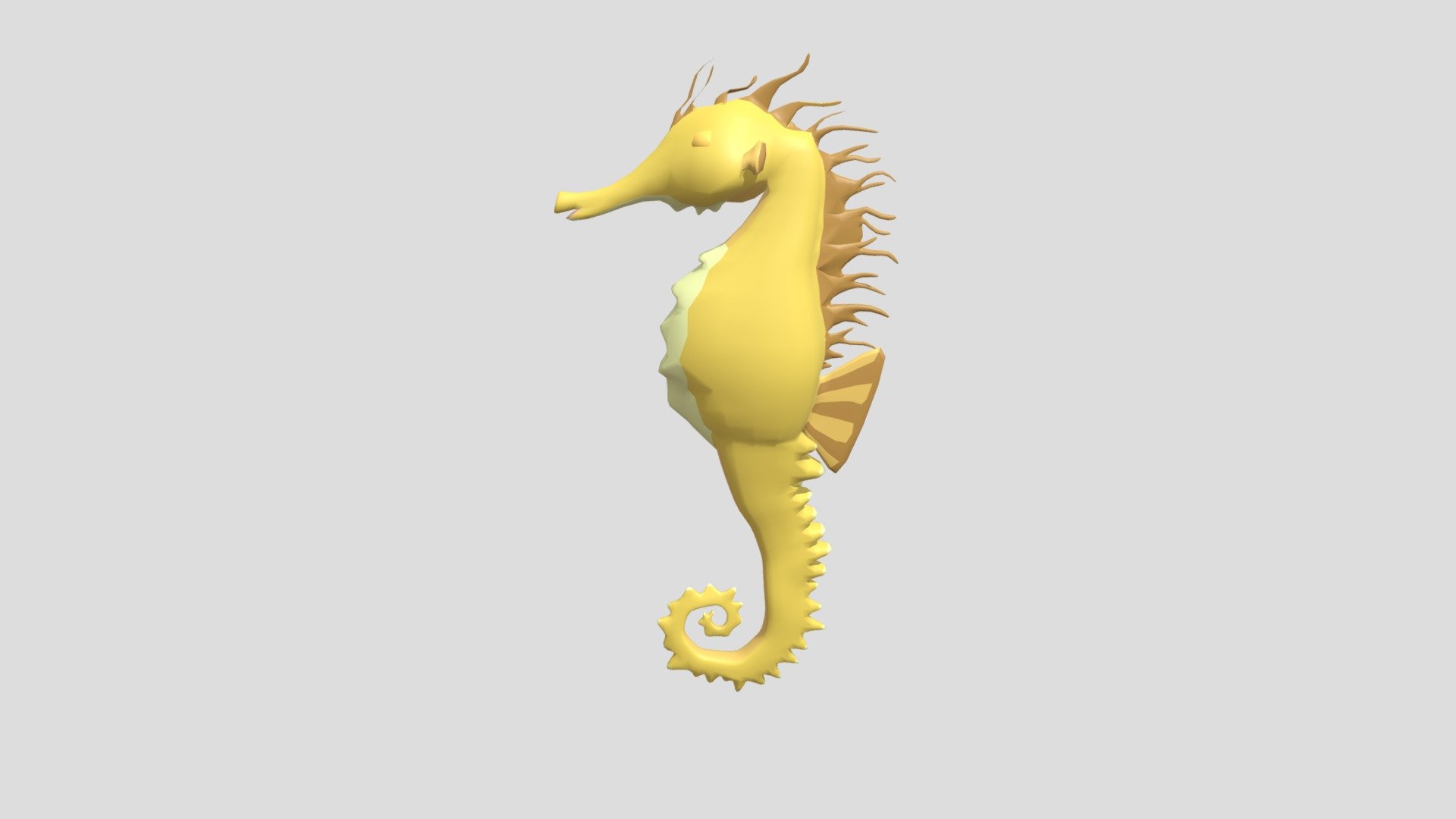 Caballito de mar - Download Free 3D model by alu0101339566 [f85f11c] - Sketchfab