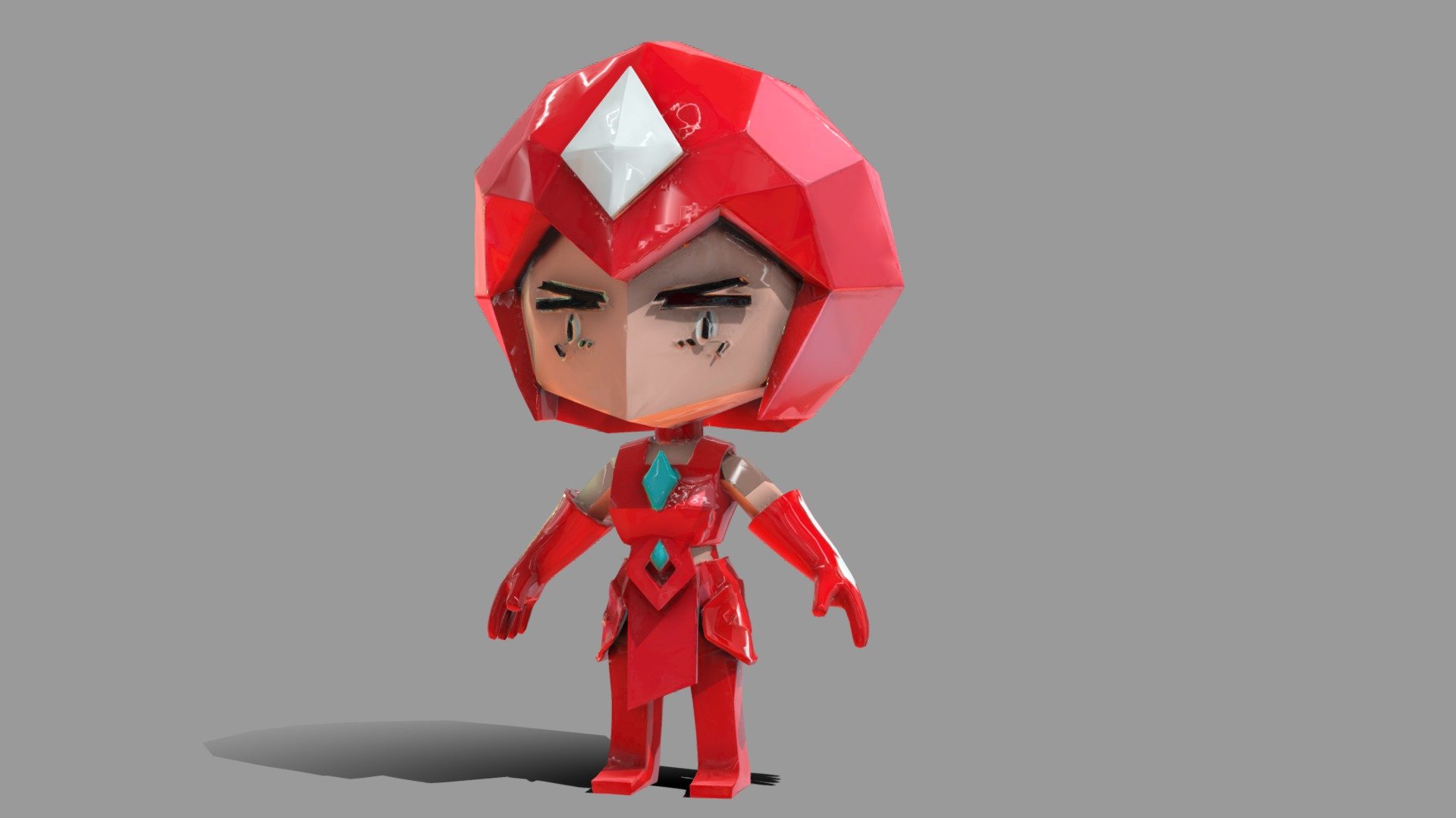 low-poly character armor game asset 3d print - Download Free 3D model ...