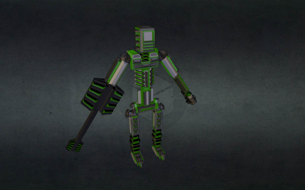 GreenBot - 3D model by Luuk Kant (@luuk.rulezz) [f85f62a] - Sketchfab