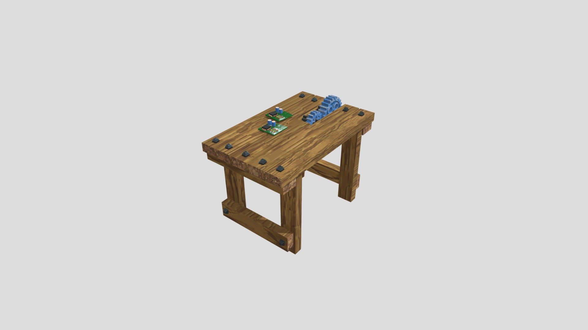 Stylized Work Bench - 3D model by Aurorasean [f860e32] - Sketchfab