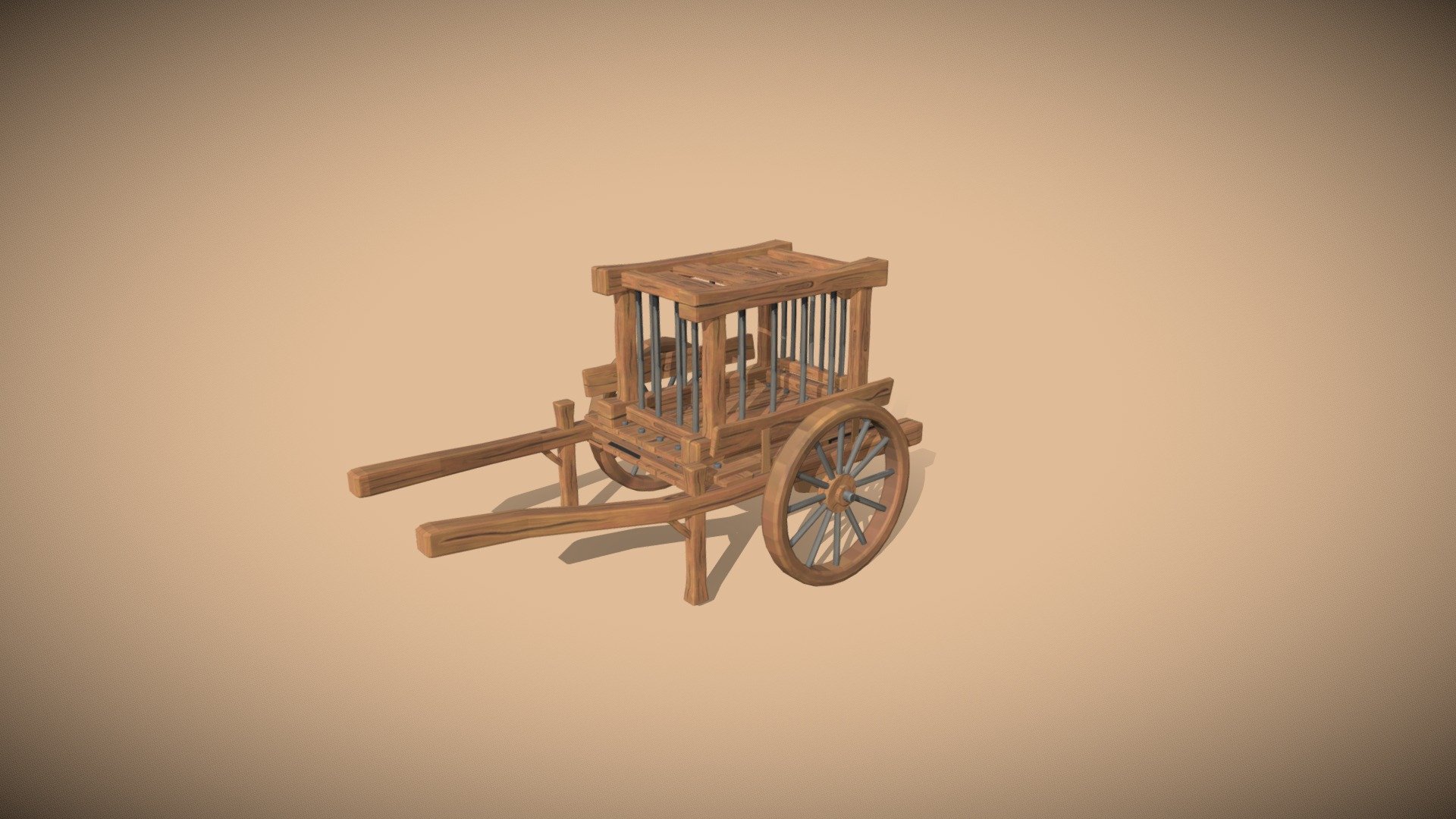 Mediaval Cage & Cart - Download Free 3D model by PanjiWP [f861ca8 ...