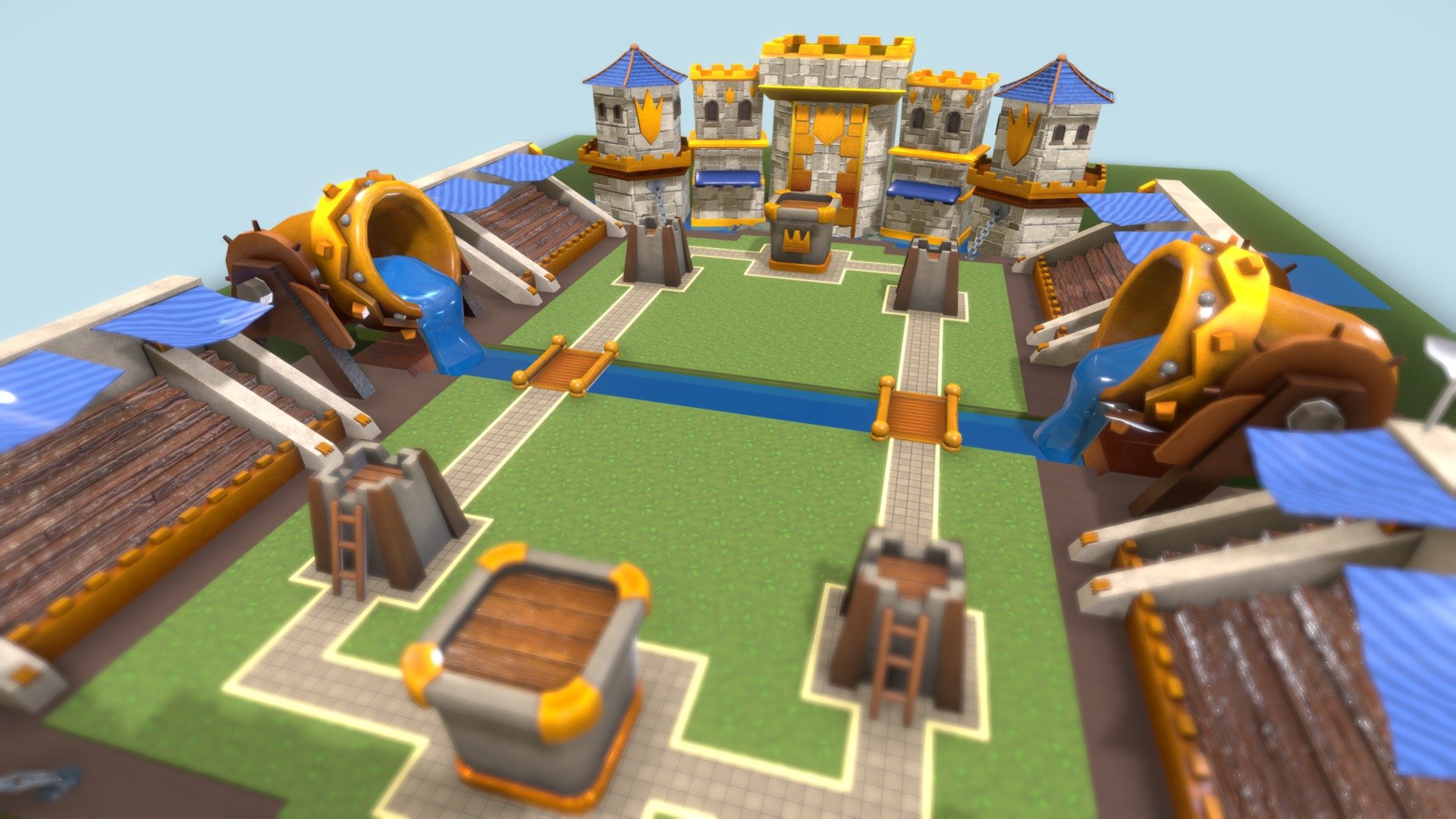 Clah Royal Map - Low Poly - Buy Royalty Free 3D model by MHKstudio ...