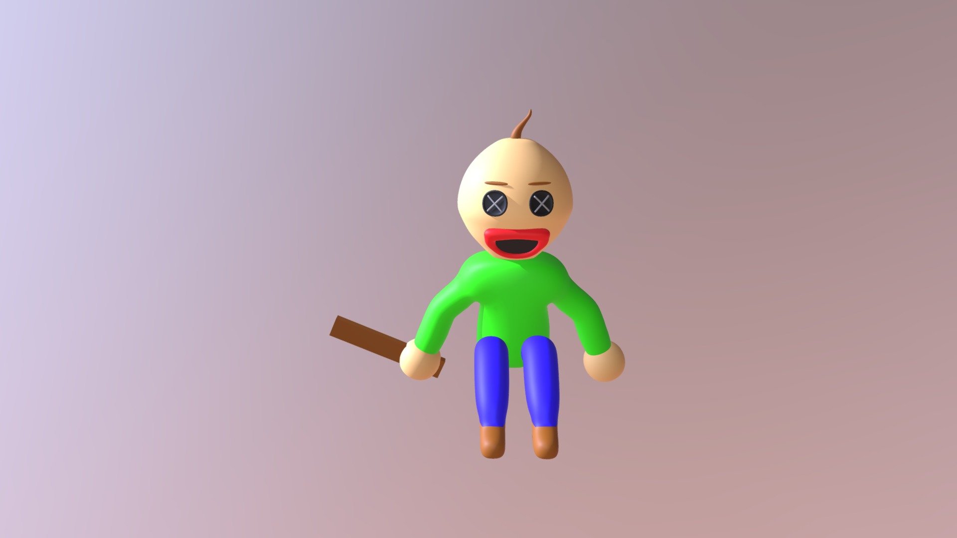 Plush Baldi - 3D model by AdaminationYT [f8657ab] - Sketchfab