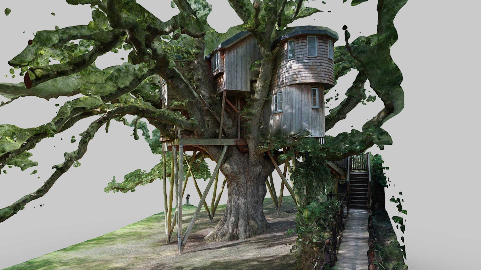 Fox And Hounds Treehouse - 3D model by artfletch [f866f20] - Sketchfab