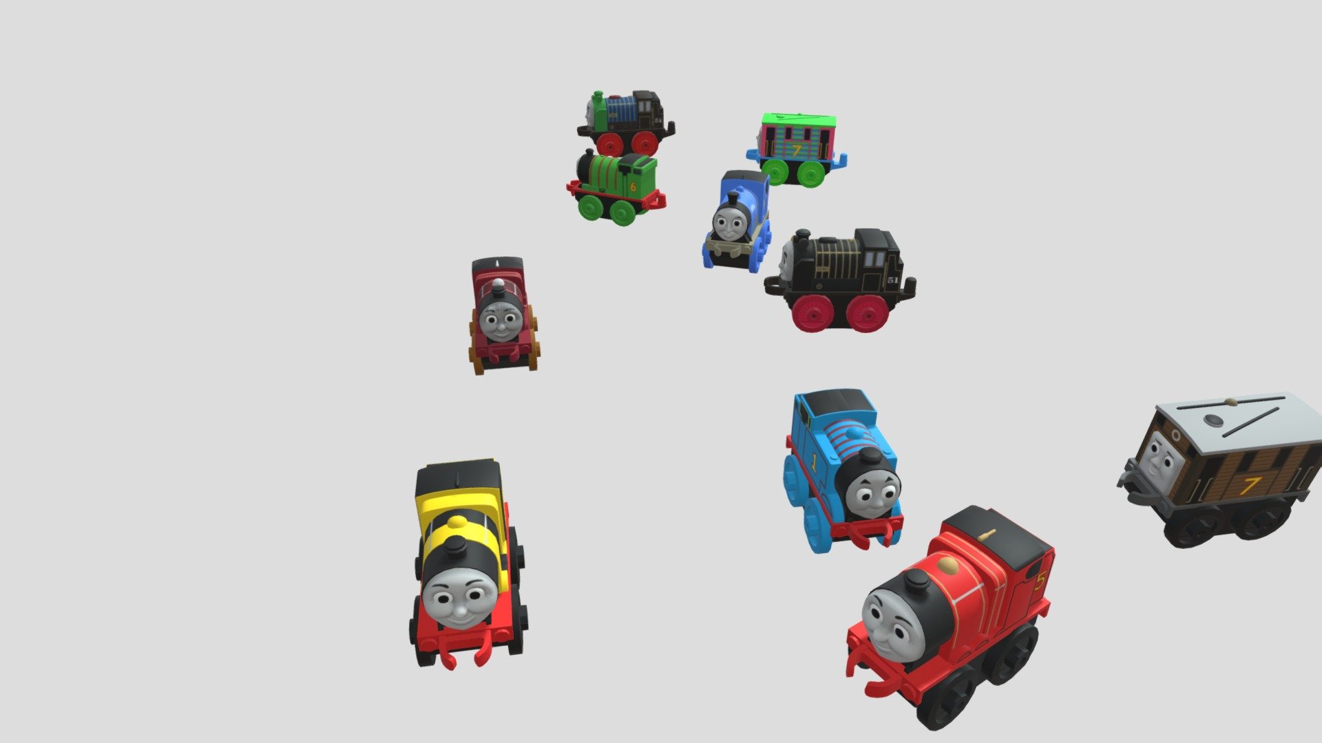 Thomas Minis pack - Download Free 3D model by Snowy Thomas ...