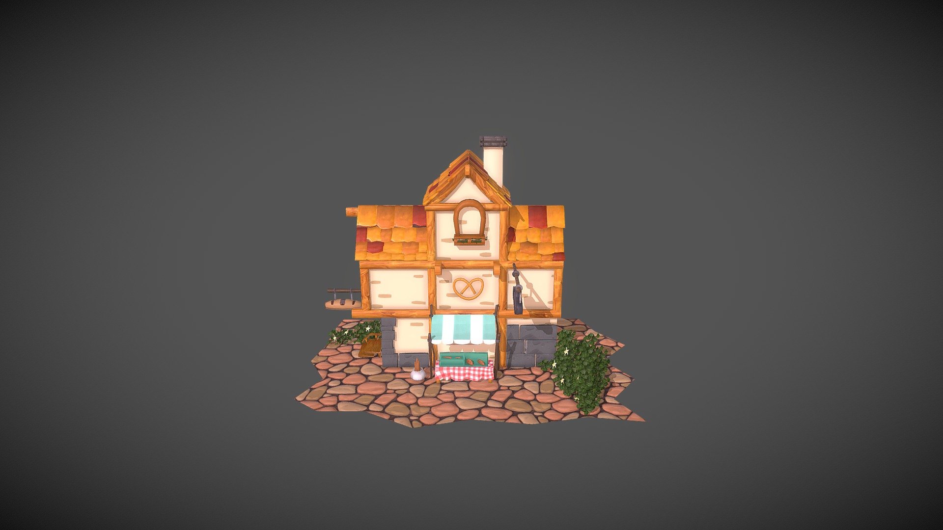 Bakery_House - 3D model by sunilkrvenkat [f869112] - Sketchfab