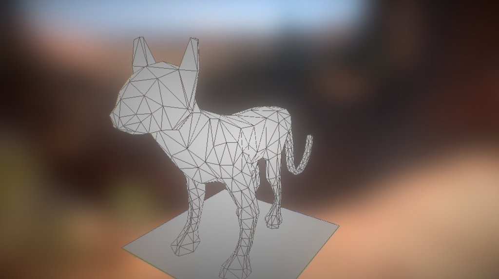 Lowpoly cat - 3D model by VincentScalia (@vincentthestud) [f86952e ...
