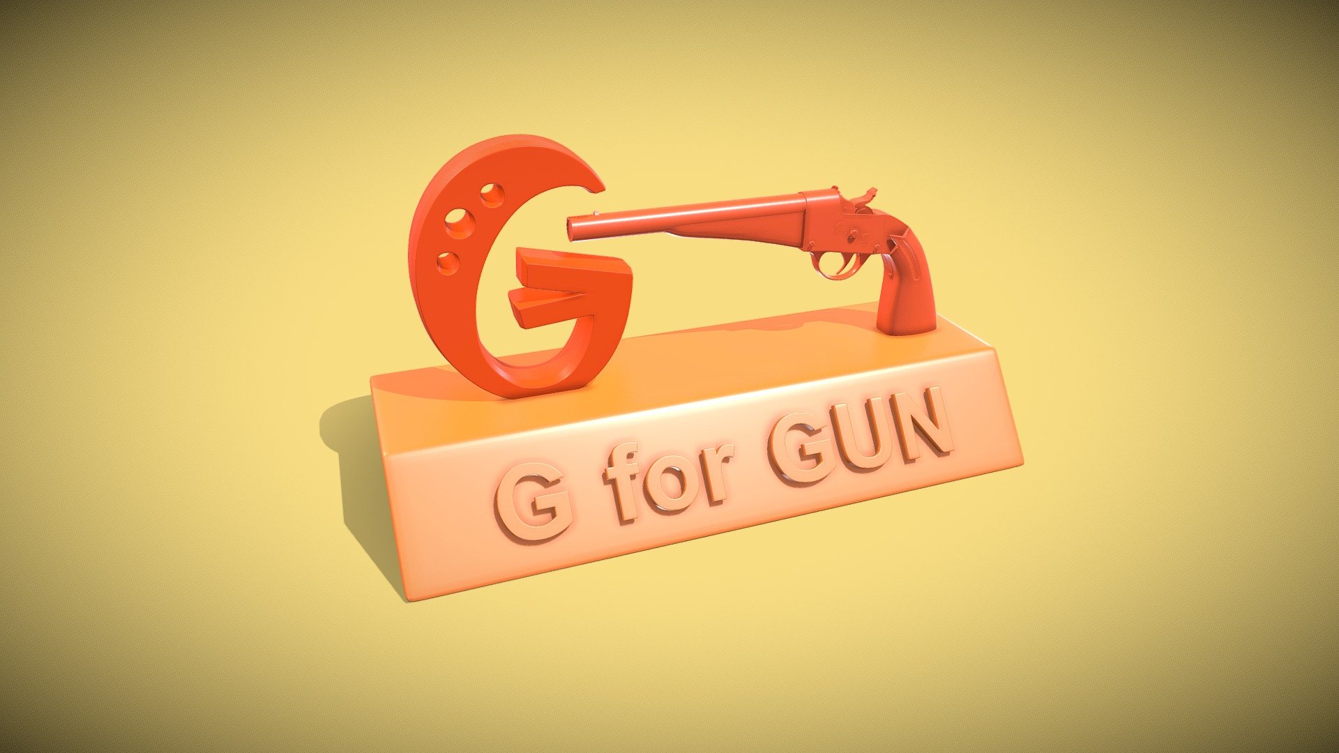 G for Gun - Buy Royalty Free 3D model by Sandeep Choudhary ...
