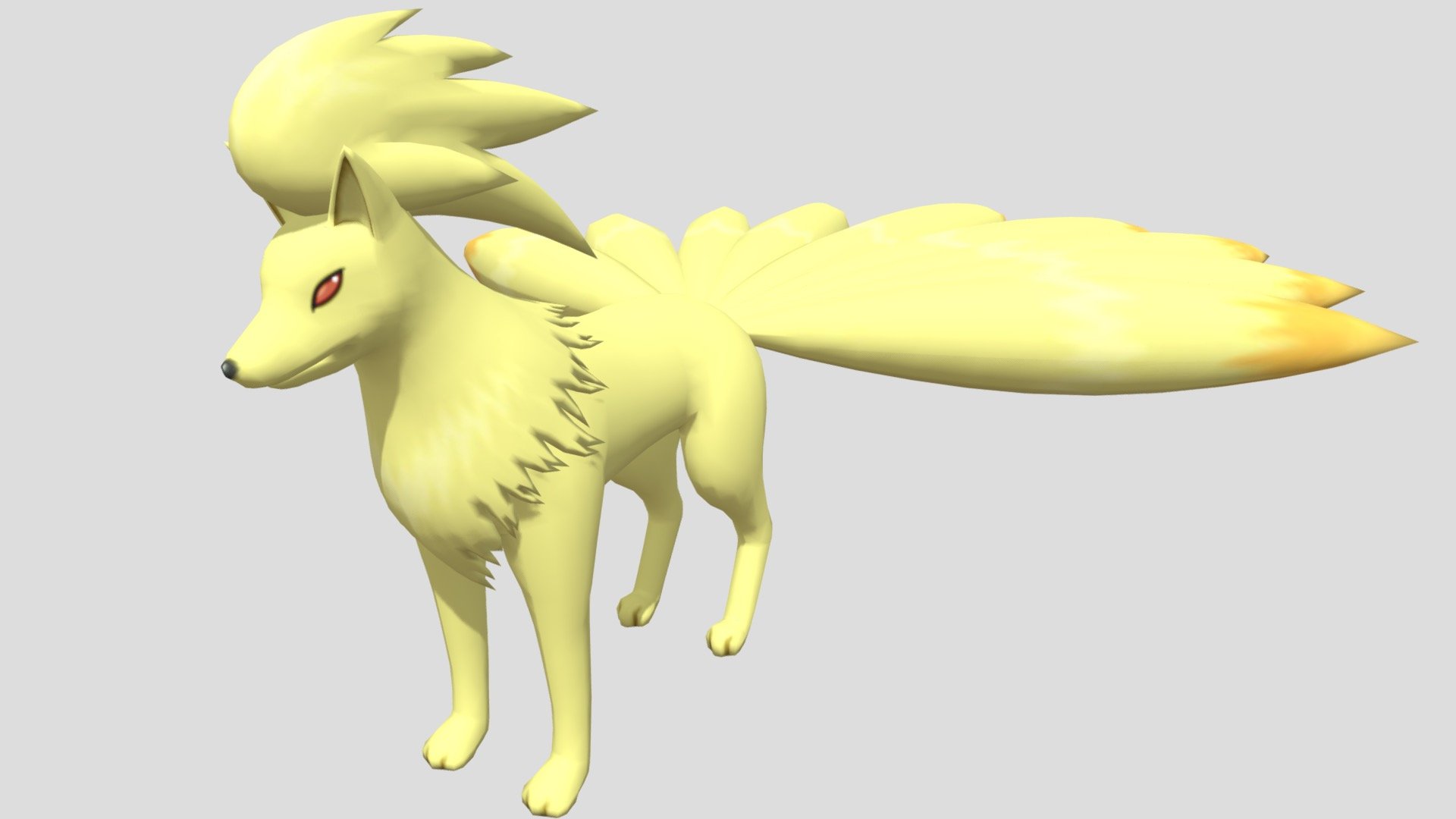 Ninetales - Download Free 3D model by jtejada272010 [f869ee0] - Sketchfab