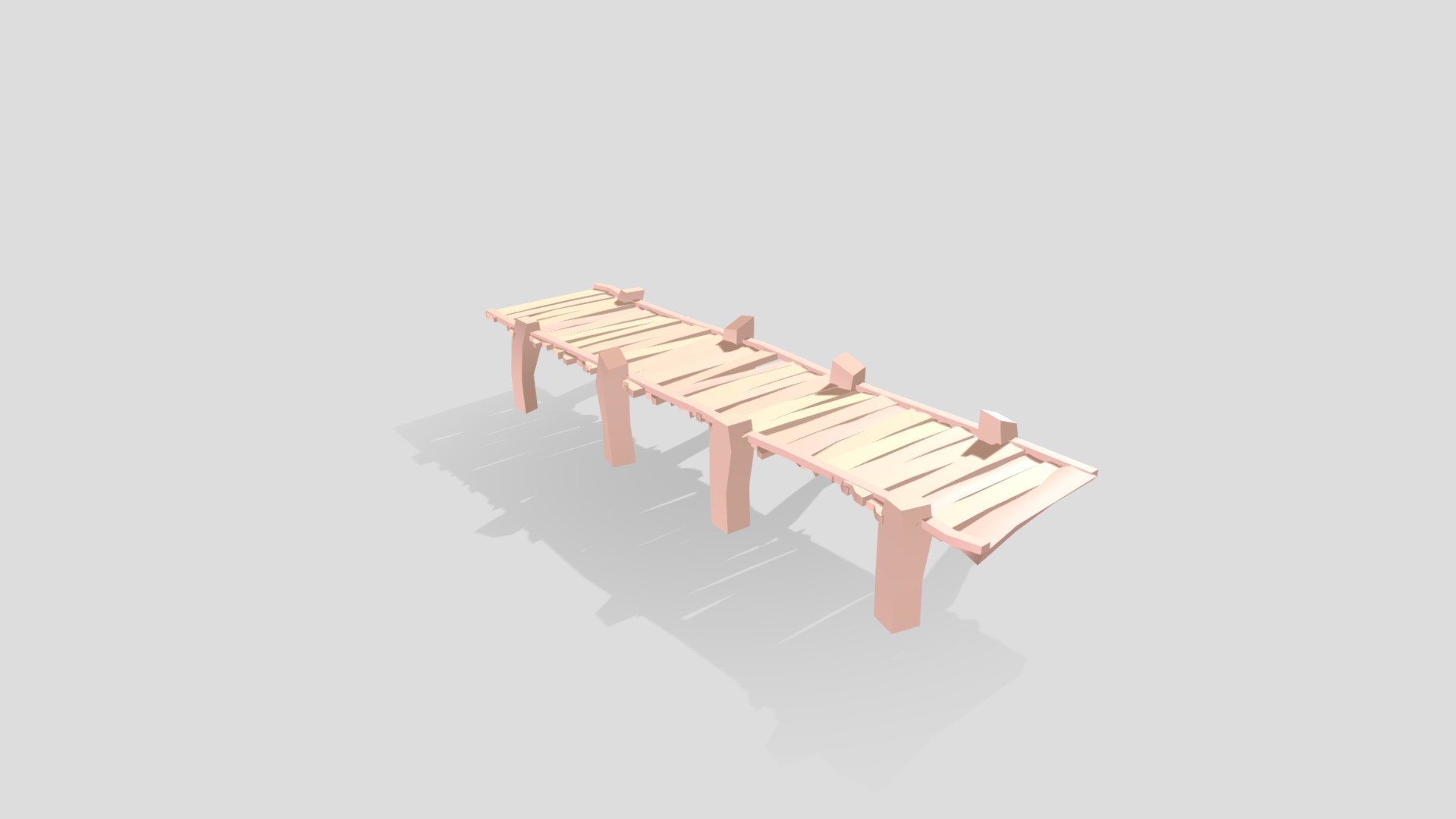 Low Poly Dock Bridge - Download Free 3D model by sICFX [f86c886 ...