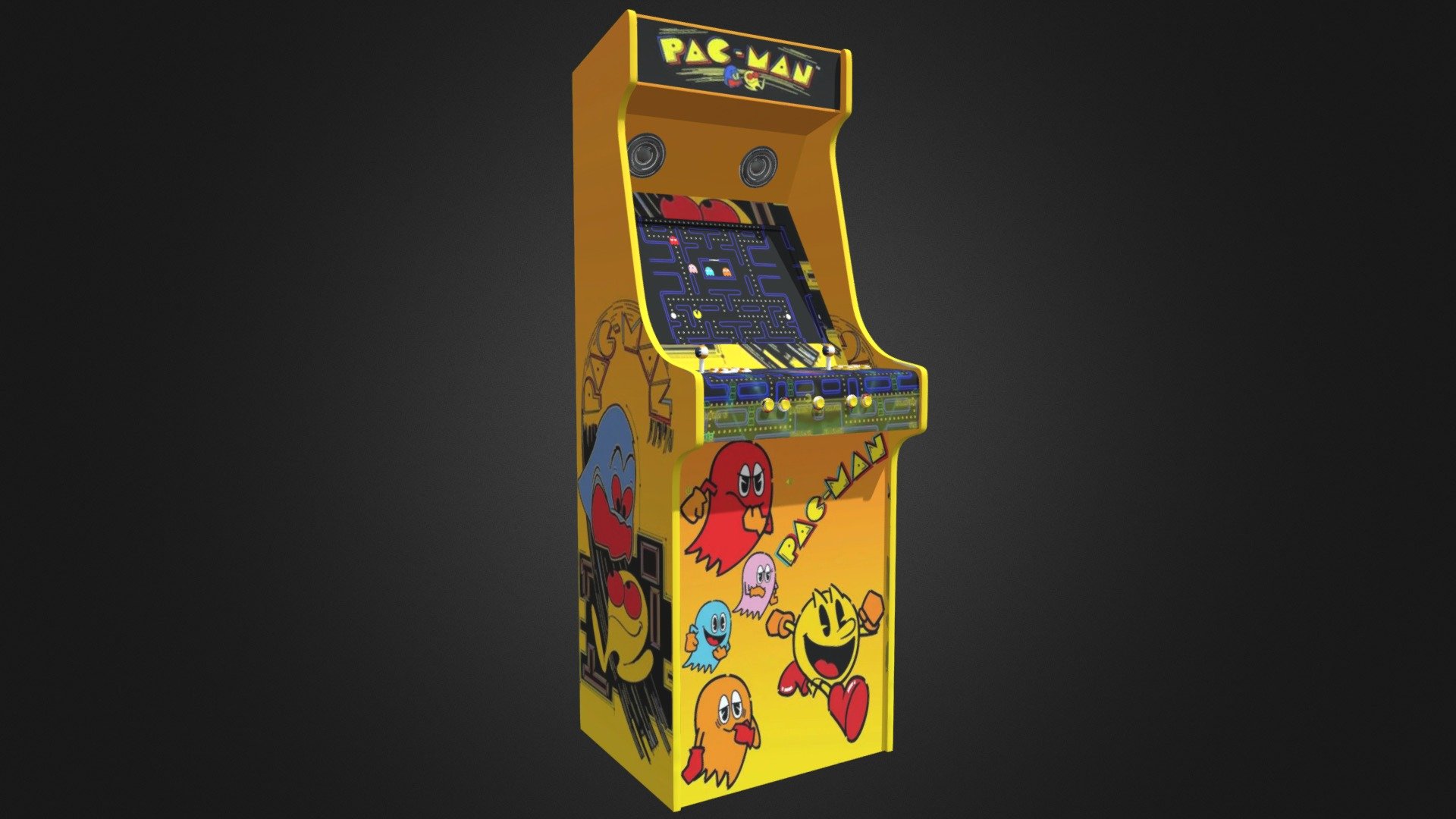 Pac-Man - 3D model by Art-Conan [f86d0be] - Sketchfab