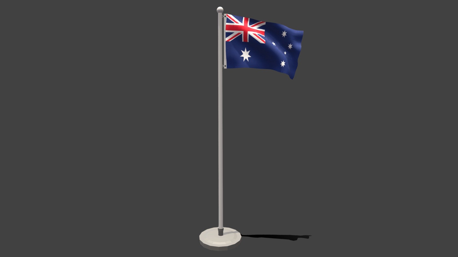 Low Poly Seamless Animated Australia Flag - Buy Royalty Free 3D model ...
