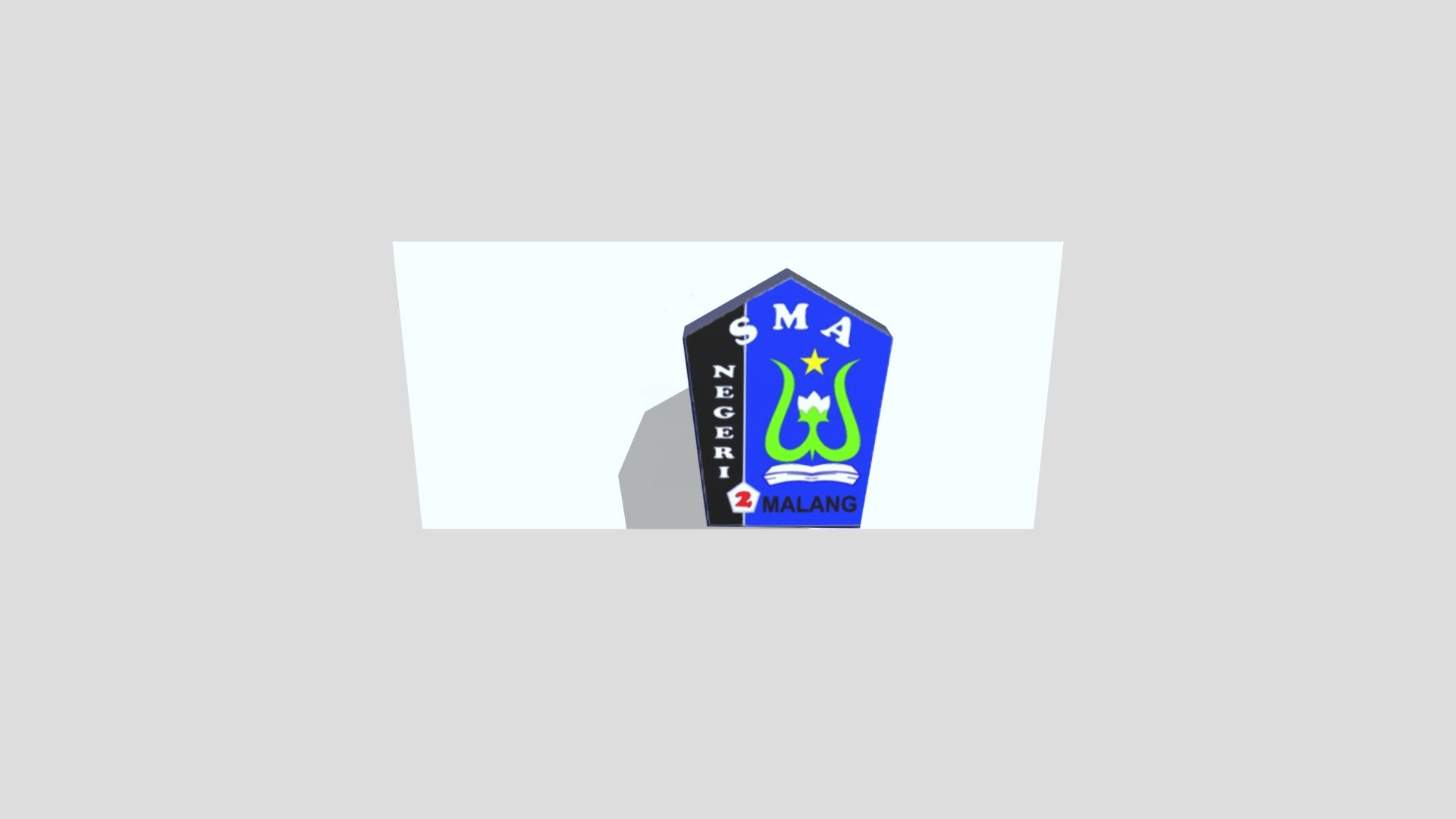 Logo SMAN 2 Malang - Download Free 3D model by n4m3 [f86f9f5] - Sketchfab
