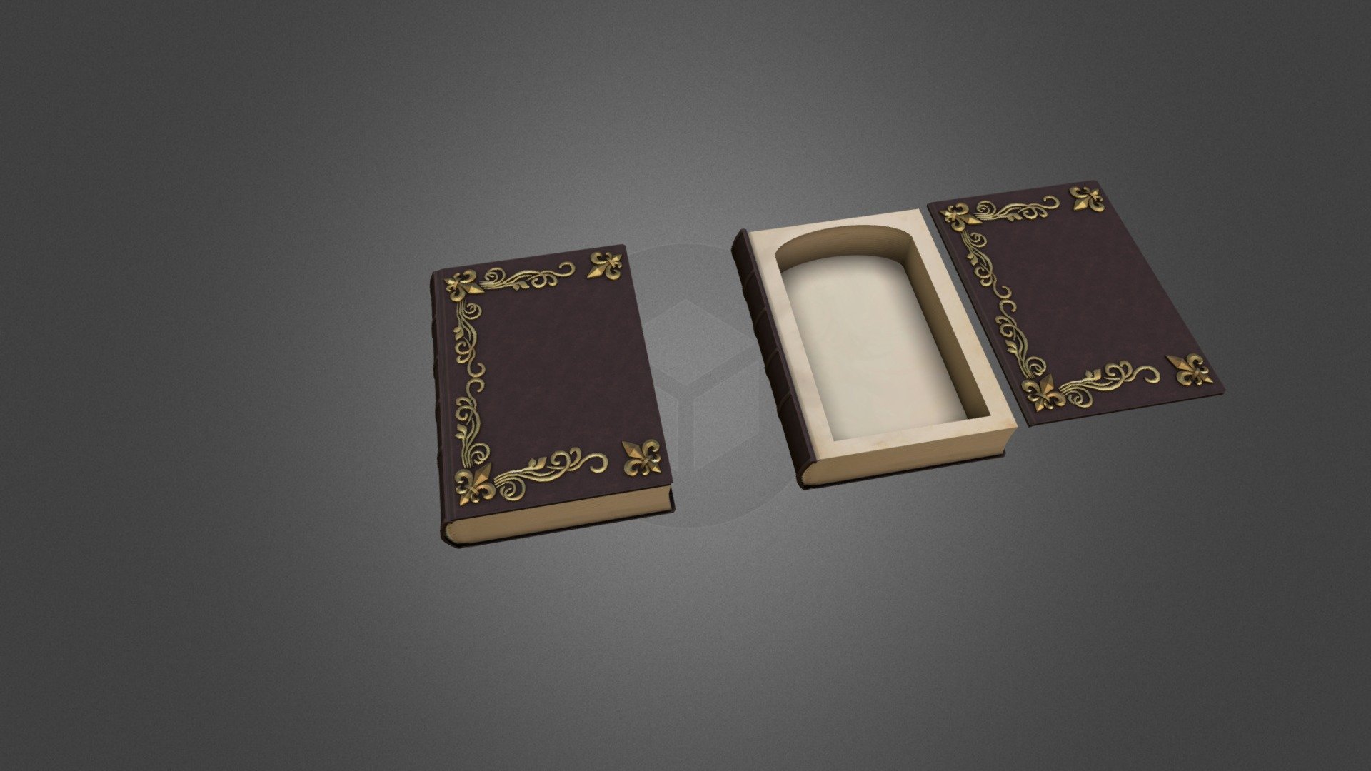 Secret Hollow Leather Book - 3D model by directorfmmg [f872505] - Sketchfab