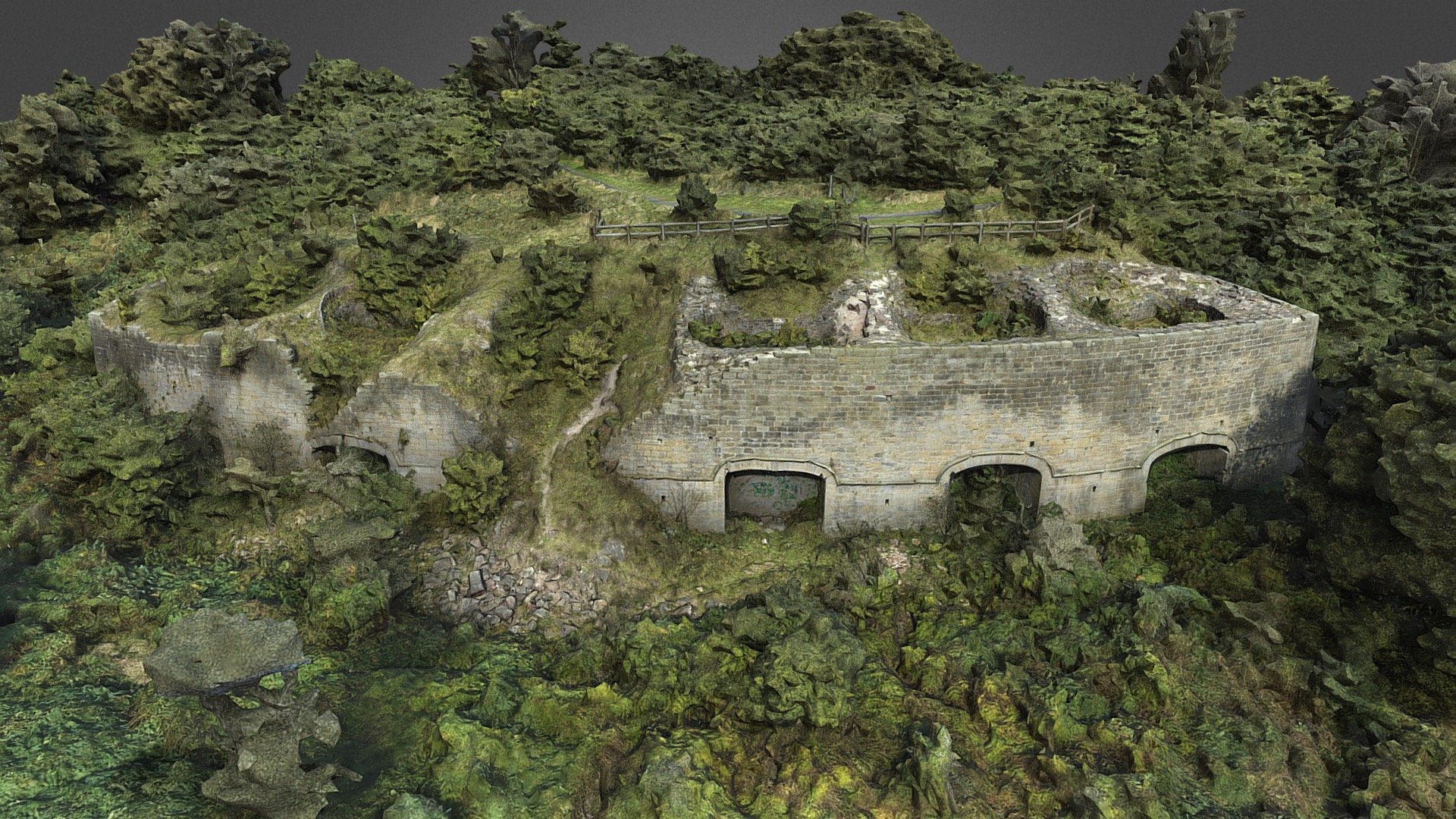 Bantling Castle Lime Kilns - 3D model by NickU (@nickunwin) [f8746fb ...