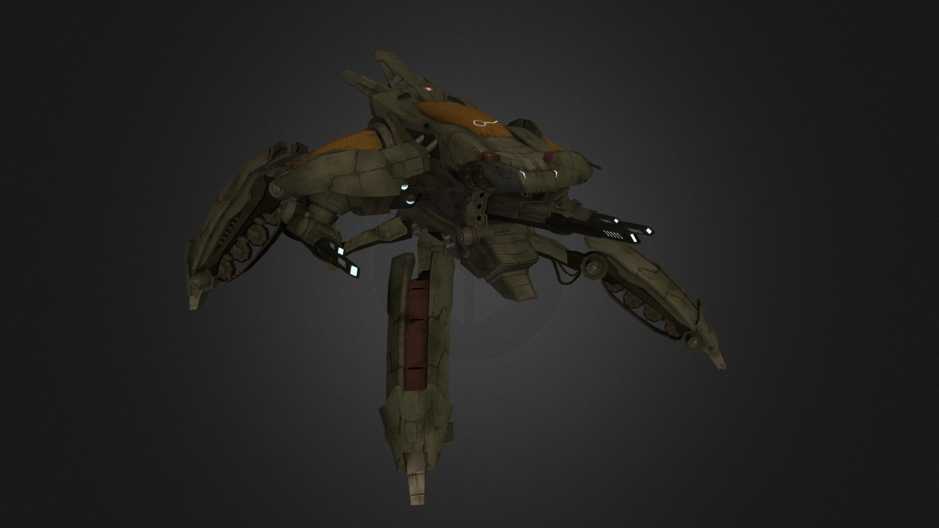 Sci-Fi Tri-Tank - 3D model by artistjason [f876e5d] - Sketchfab