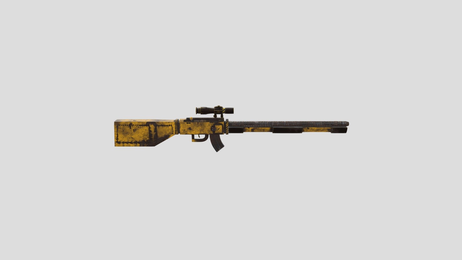 Futuristic Dystopian Rifle - 3D model by Lucas_B [f8778e2] - Sketchfab