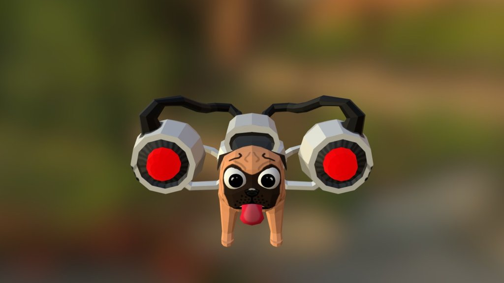 Rocket Pug - 3D model by Tomobodo [f877e44] - Sketchfab